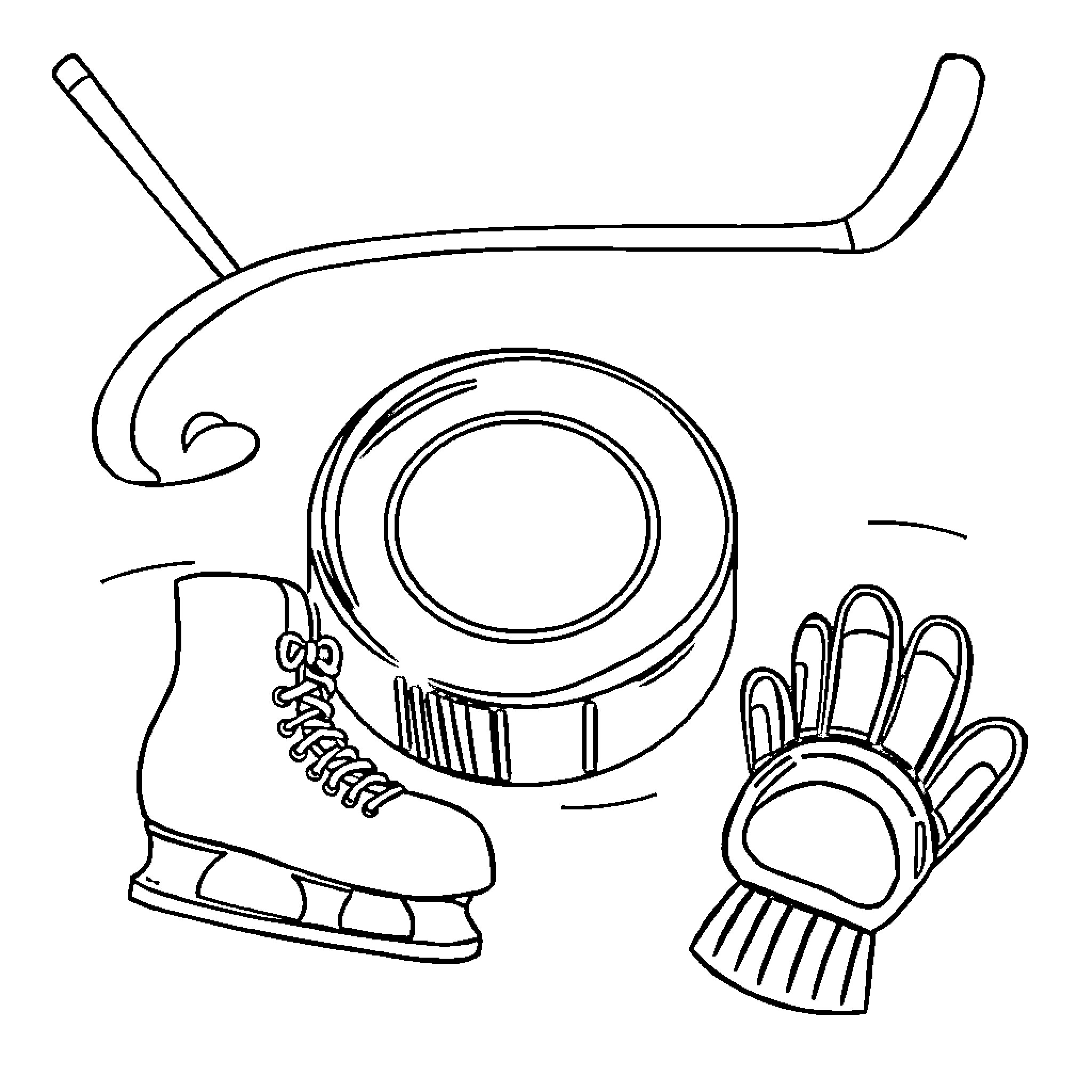 Best Ice Hockey Equipment Coloring Pages (Free Printable PDF)