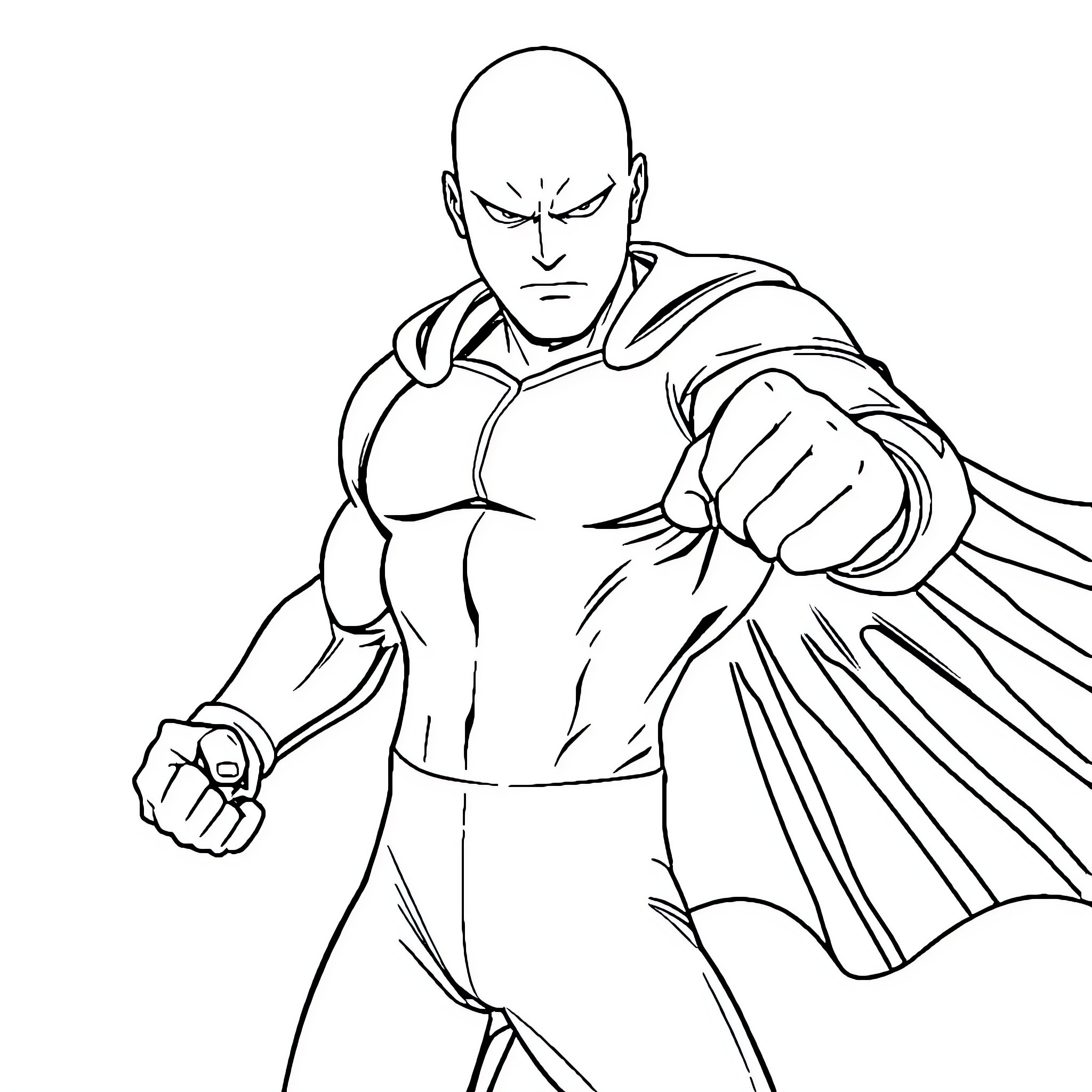 Best One Punch Man Coloring Pages (Free Printable PDF)