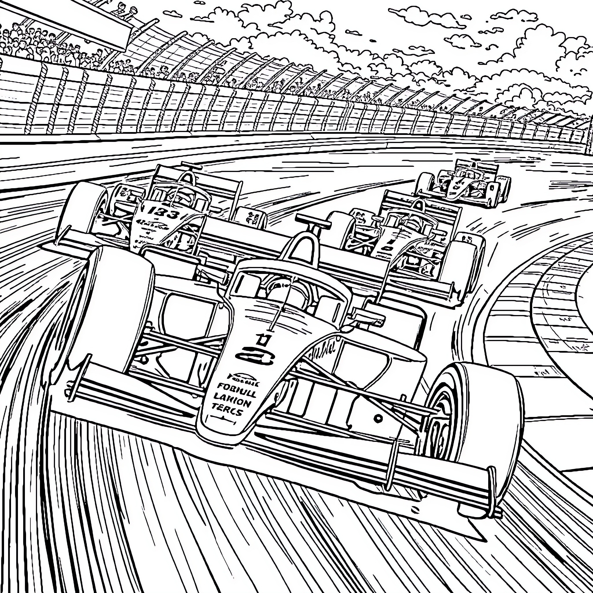 Best F1 Coloring Pages (Free Printable PDF)