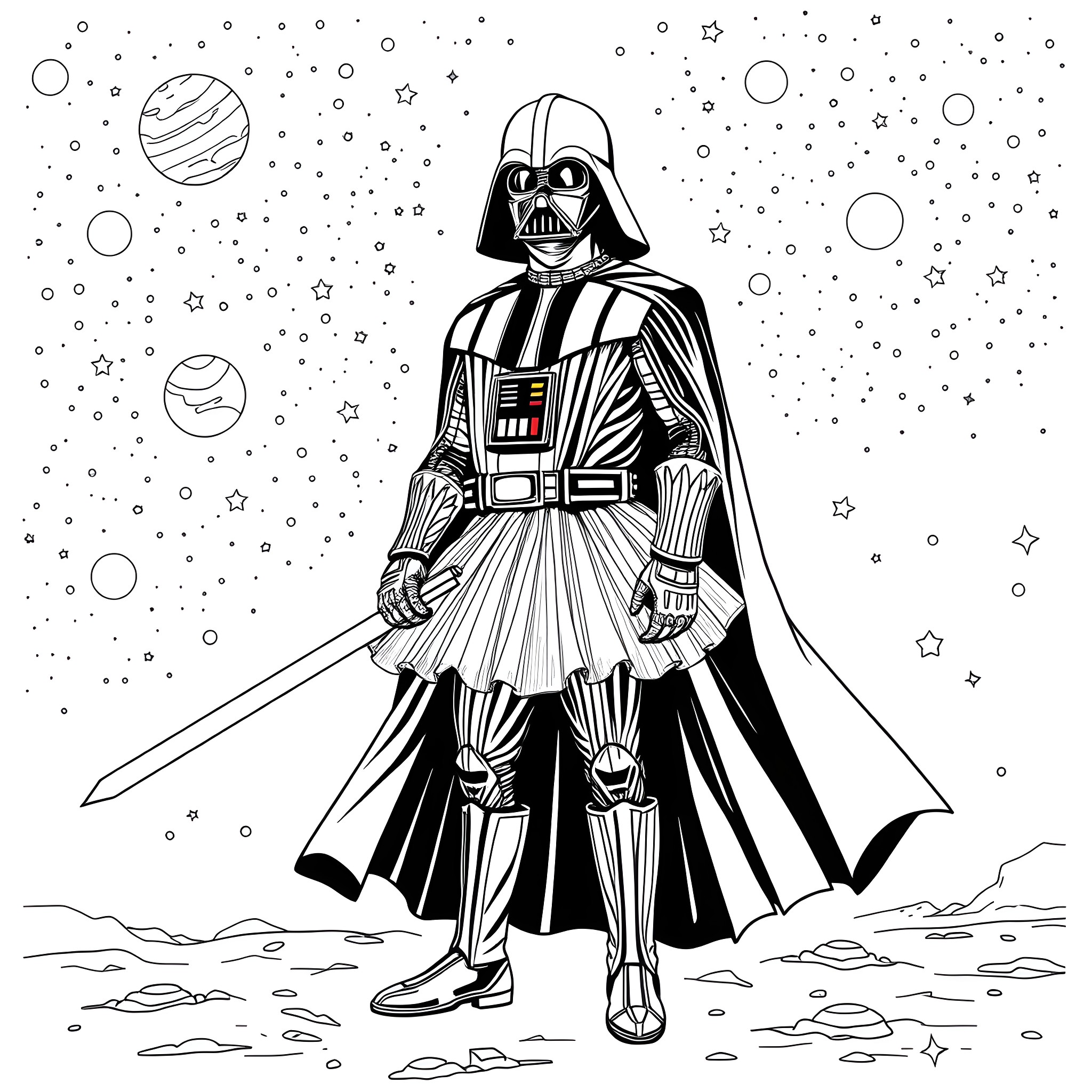 431 Best Darth Vader Coloring Pages (Free Printable PDFs)