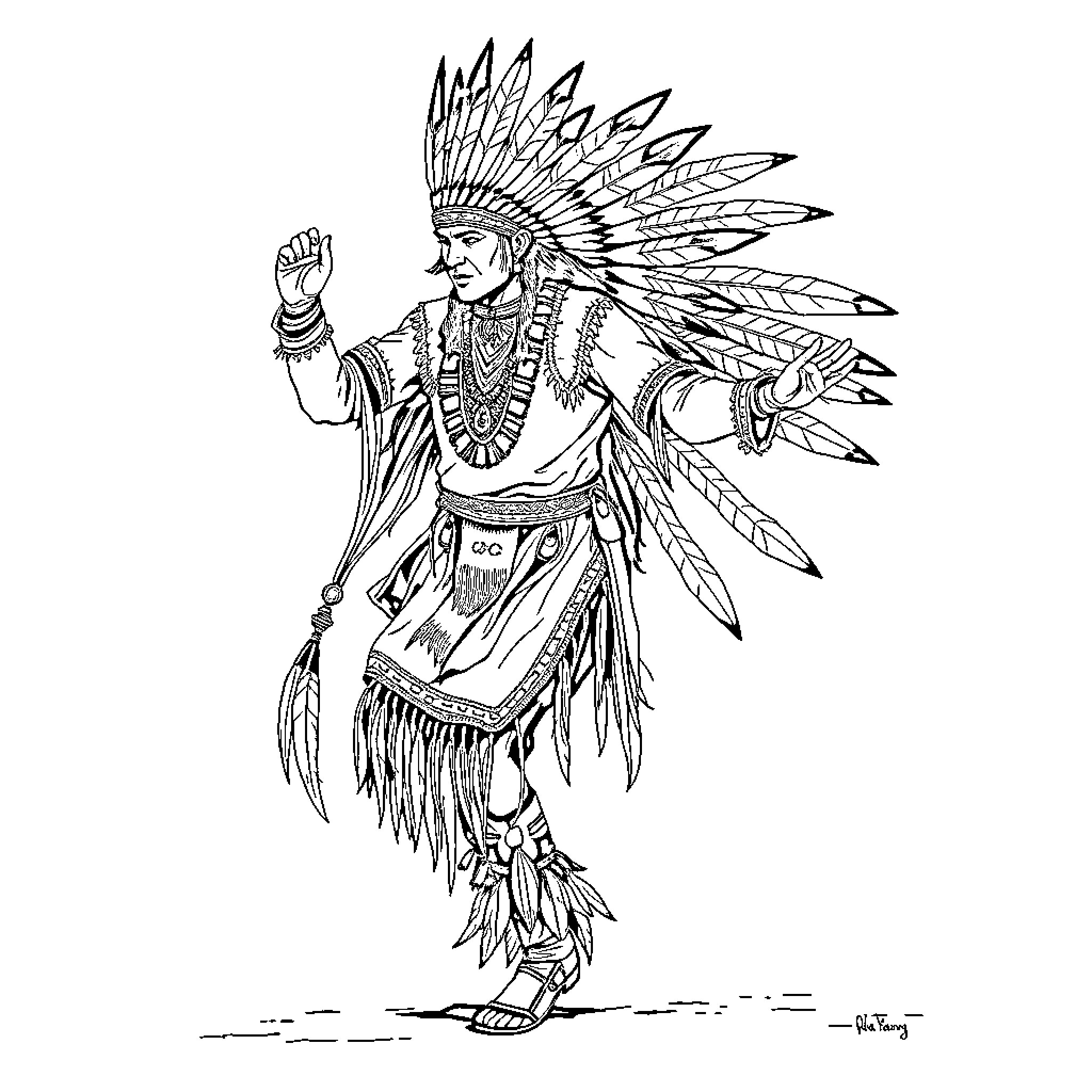 Best Pauite Dancer Coloring Pages (Free Printable PDF)