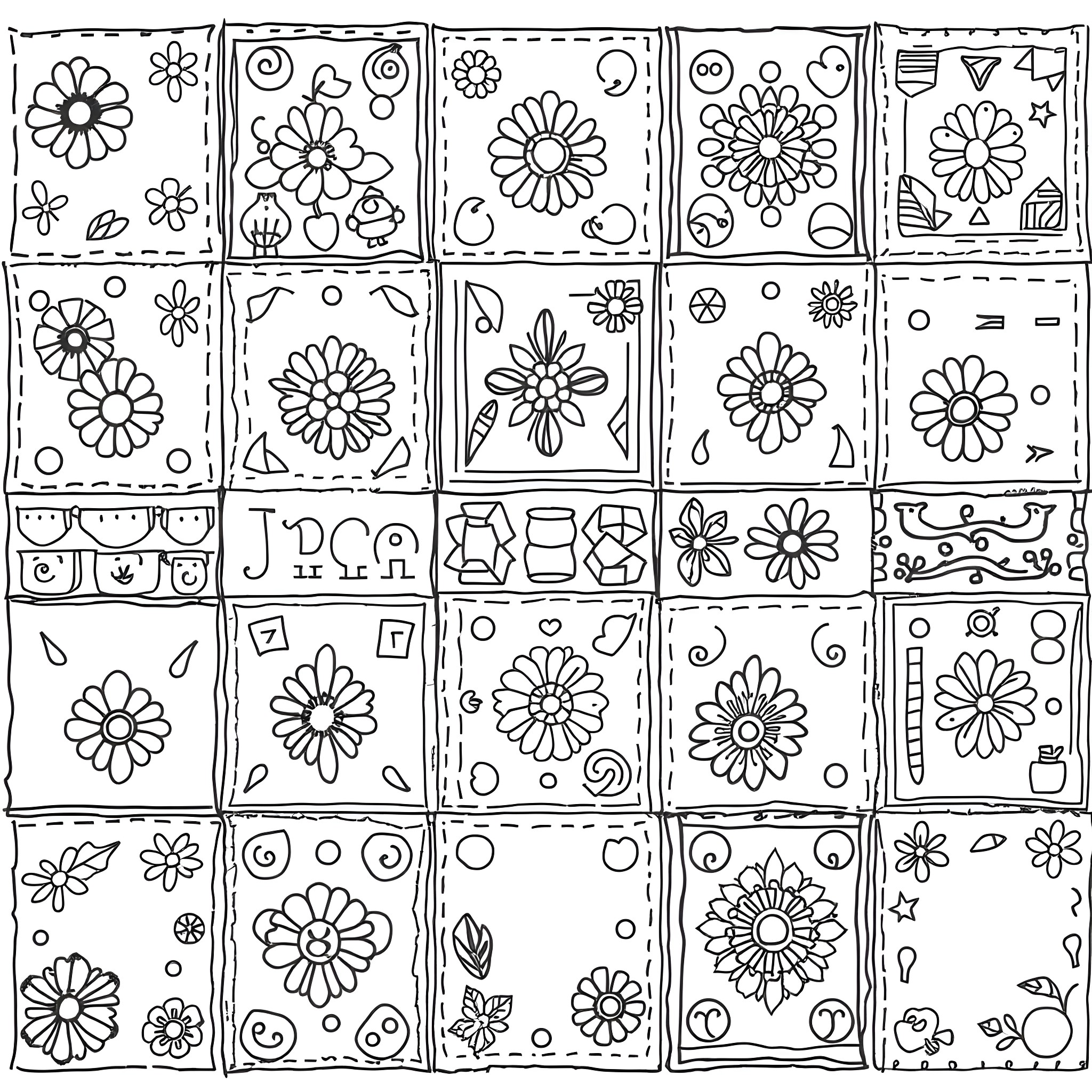 120 Best Patchwork Coloring Pages (Free Printable PDFs)