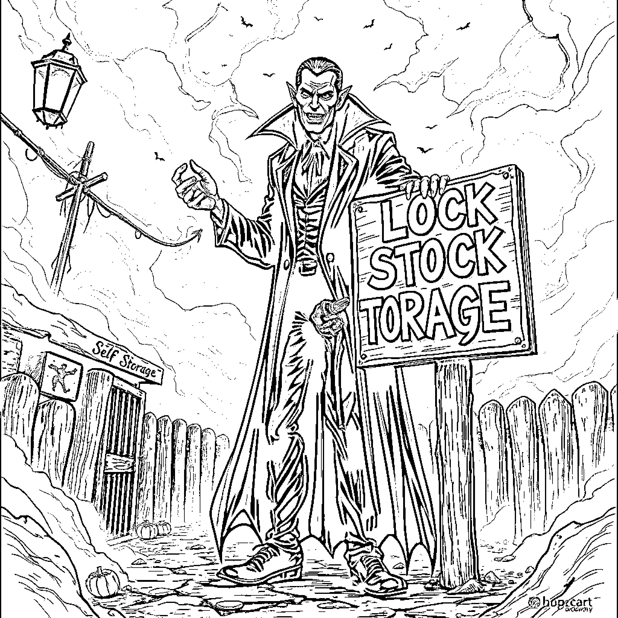 Best Vampire Coloring Pages (Free Printable PDF)