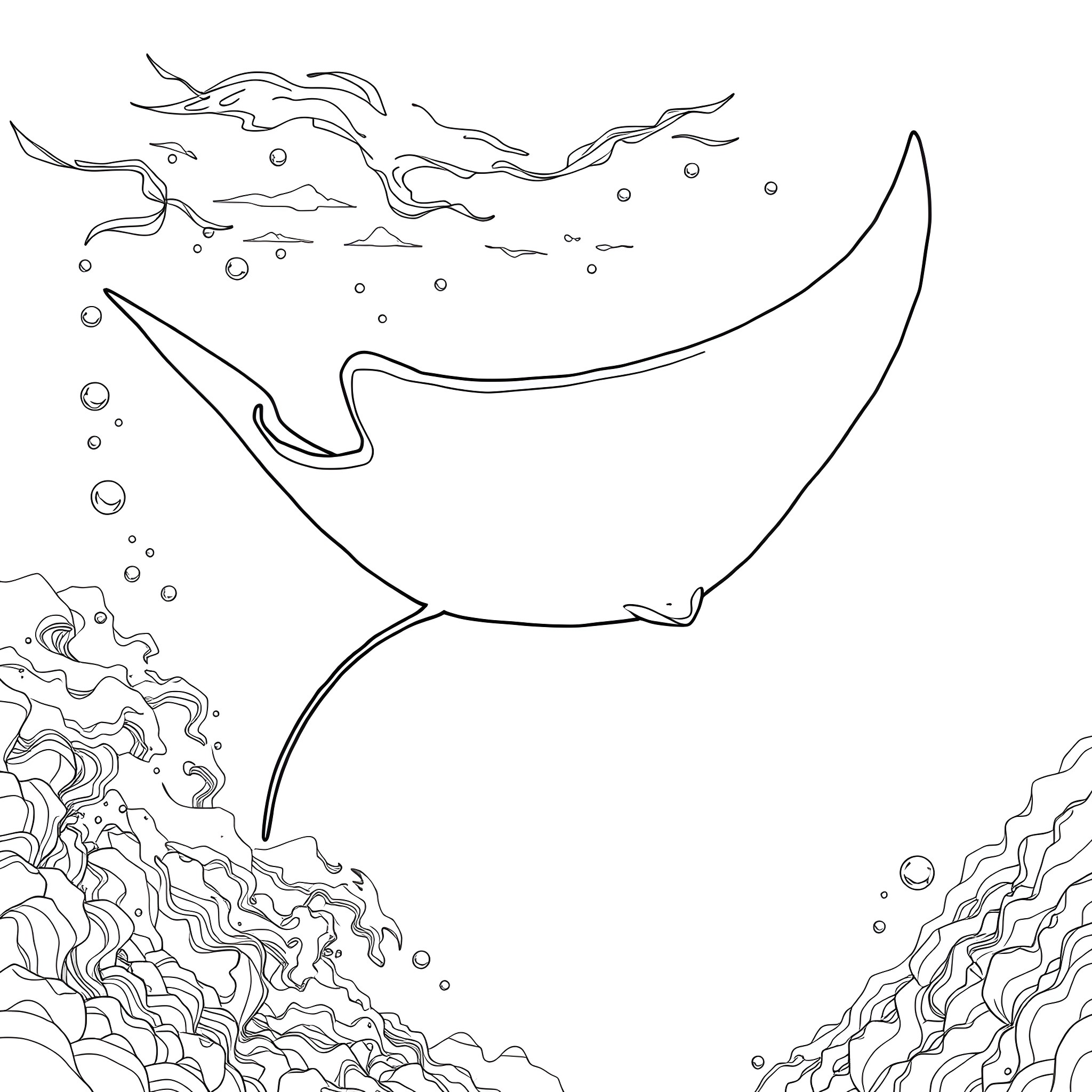 Best Manta Ray Coloring Pages (Free Printable PDF)