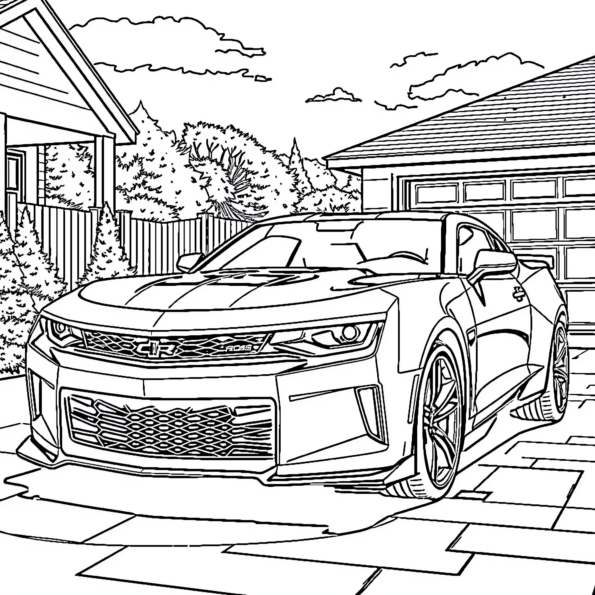 Best Camaro Coloring Pages (Free Printable PDF)