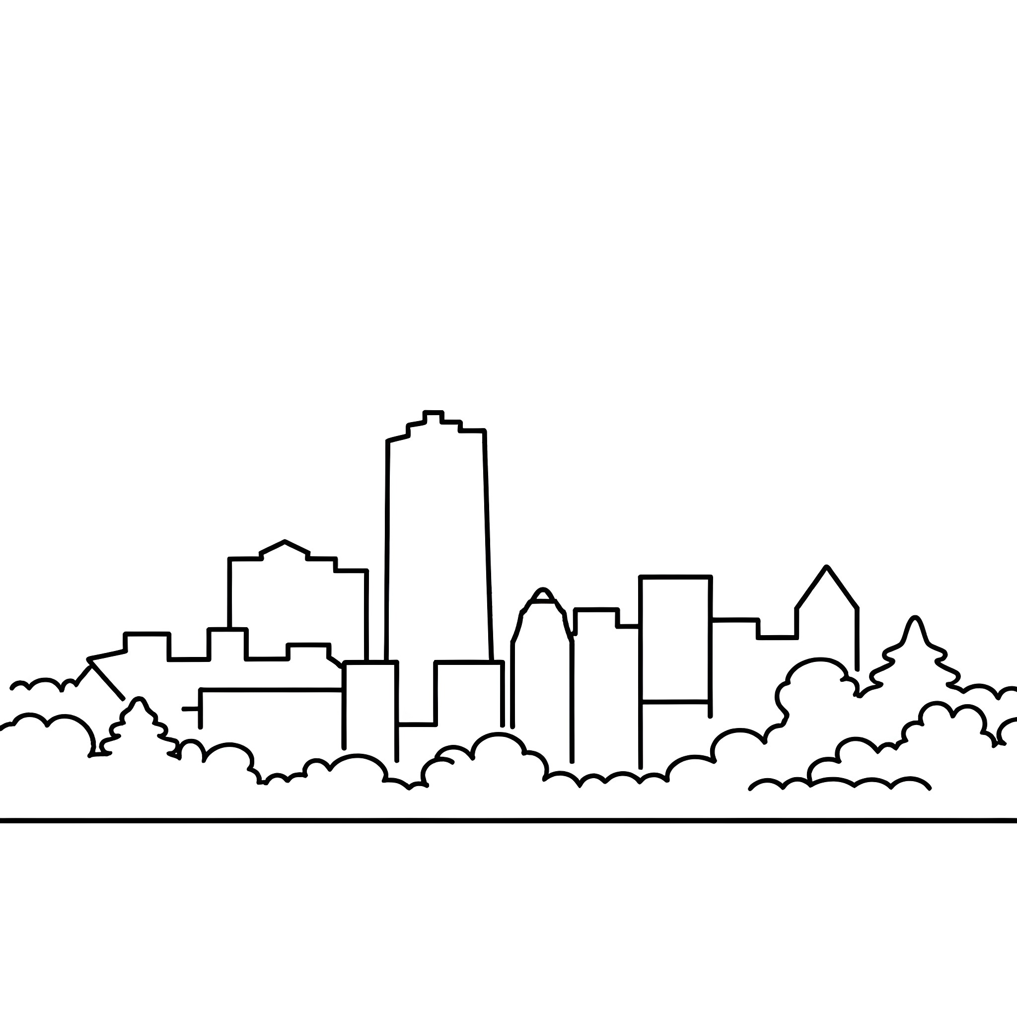 Best Skyline Coloring Pages (Free Printable PDF)