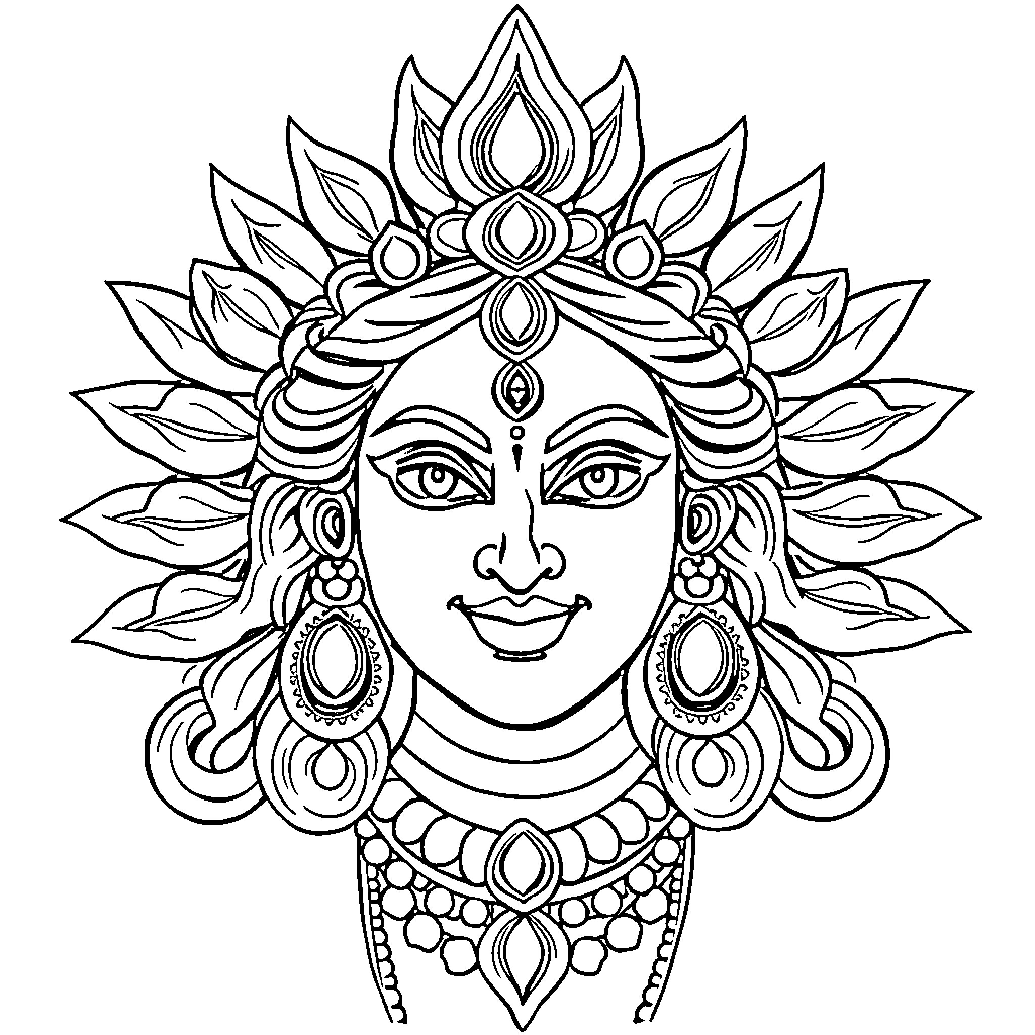 Best Durga Coloring Pages (Free Printable PDF)
