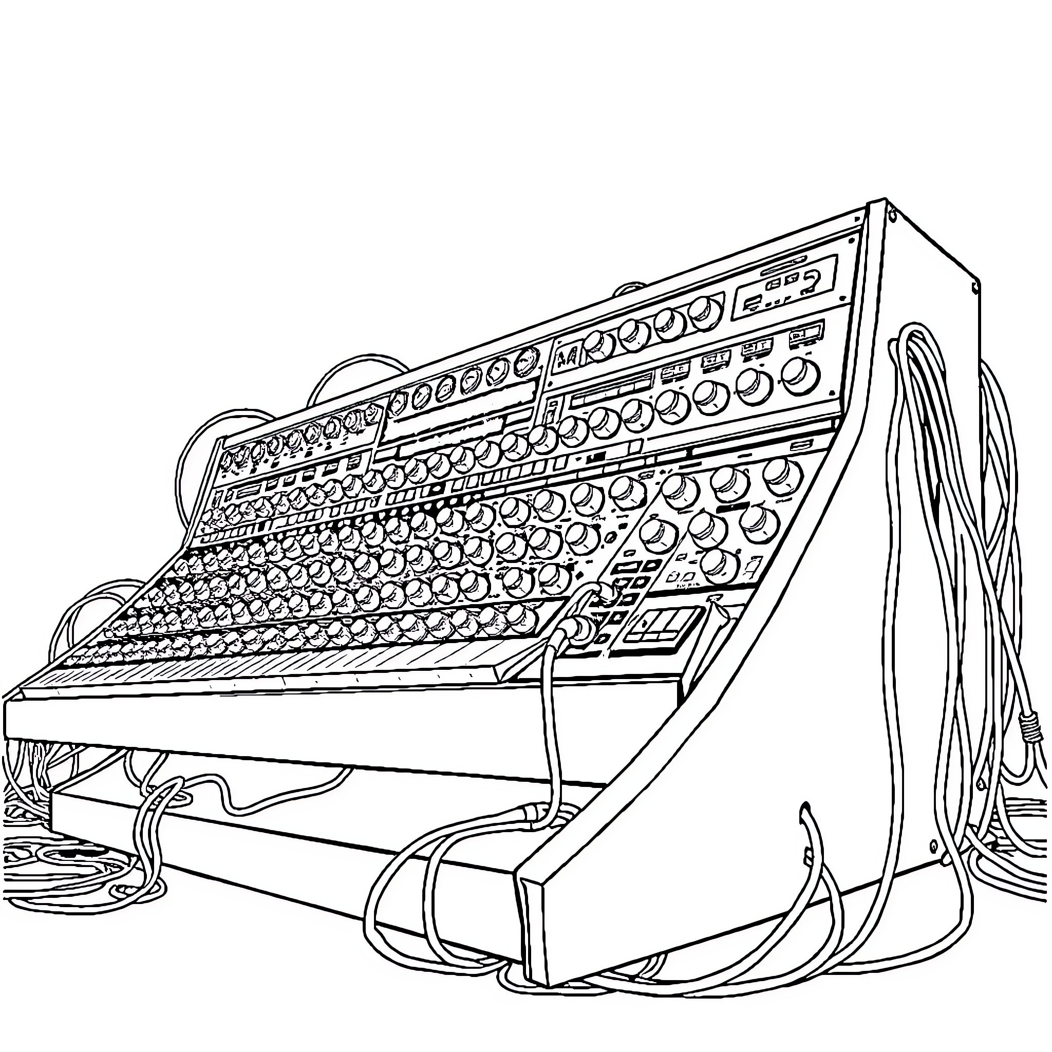 Best Moog Modular Synthesizer Coloring Pages (Free Printable PDF)
