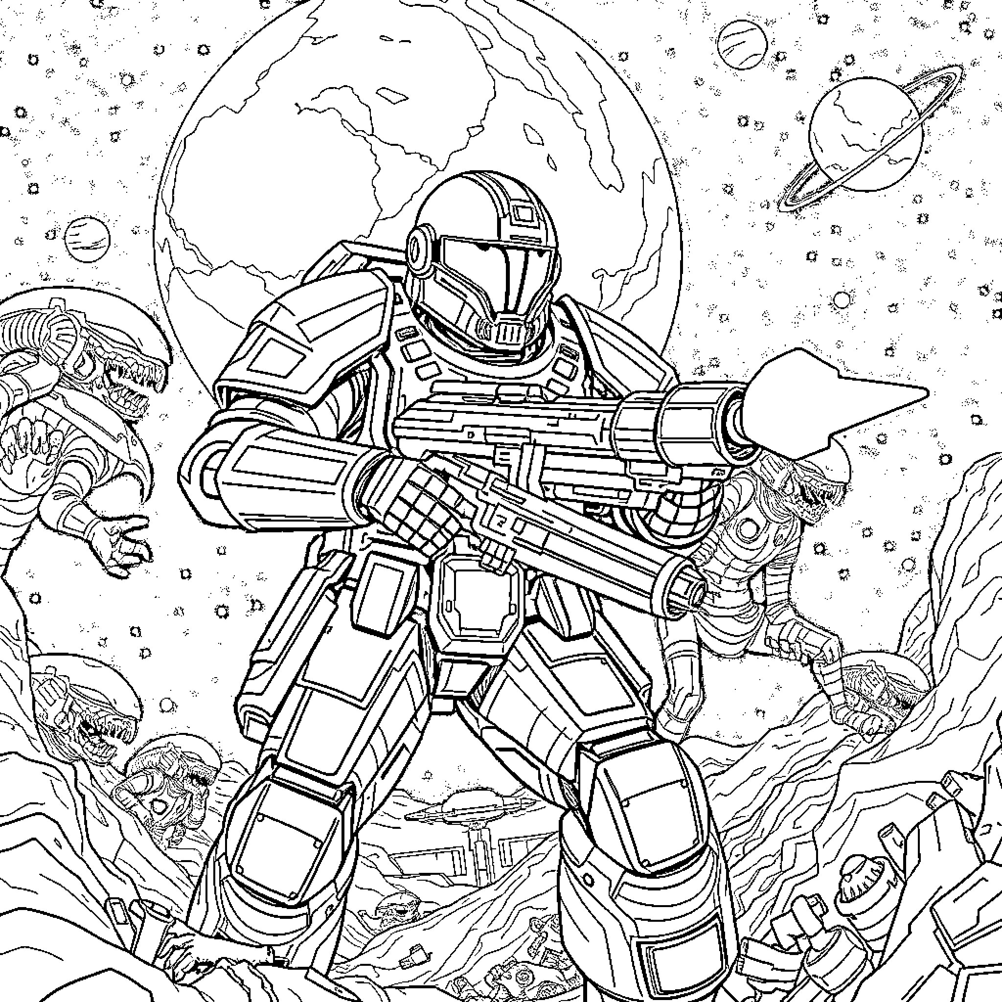 Best Space Marine Coloring Pages (Free Printable PDF)