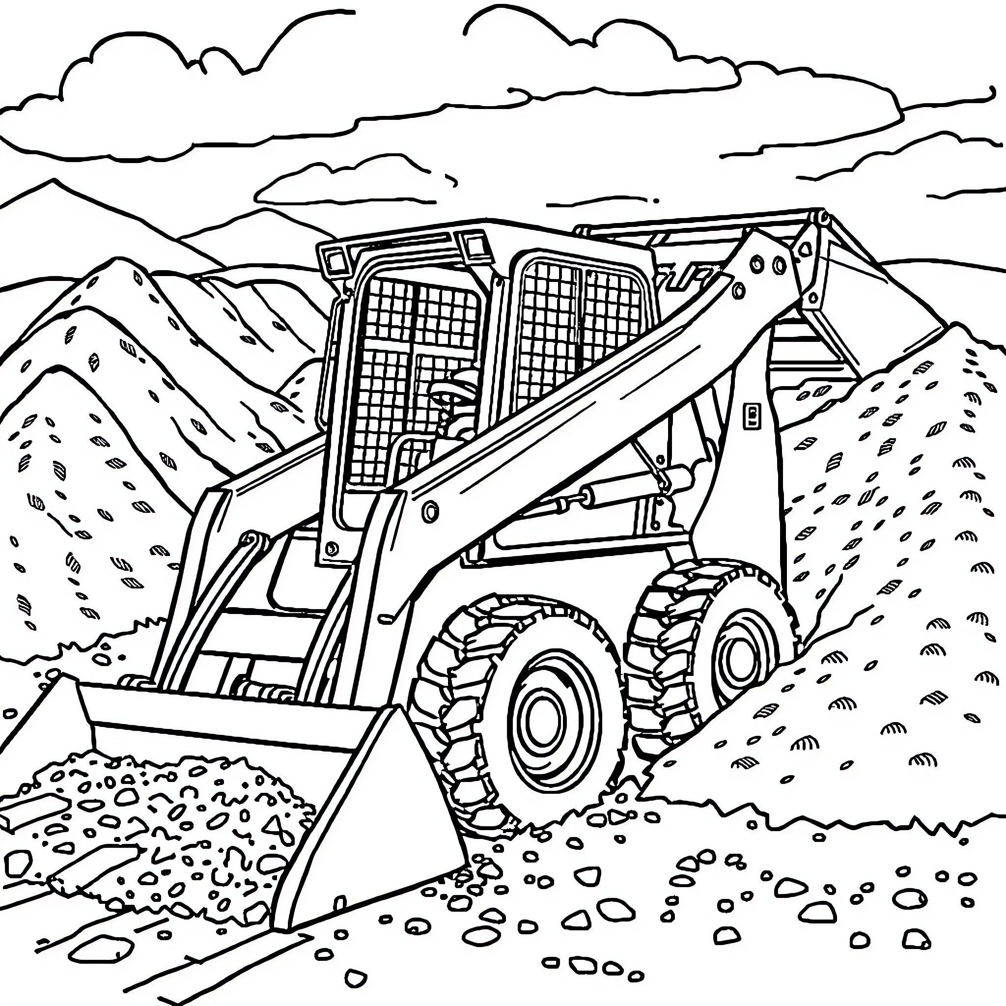 Best Skid Steer Coloring Pages (Free Printable PDF)