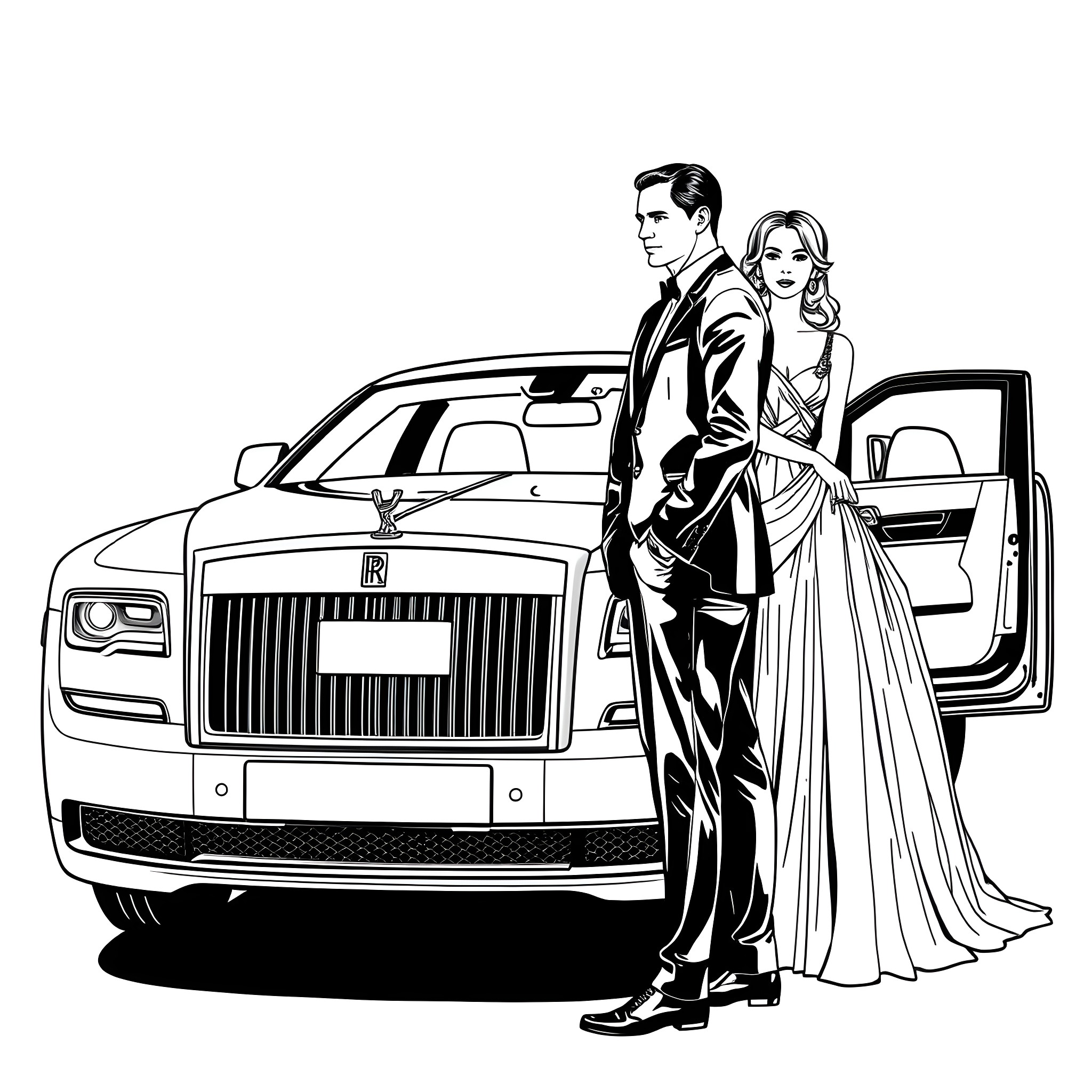 Best Rolls Royce Coloring Pages (Free Printable PDF)