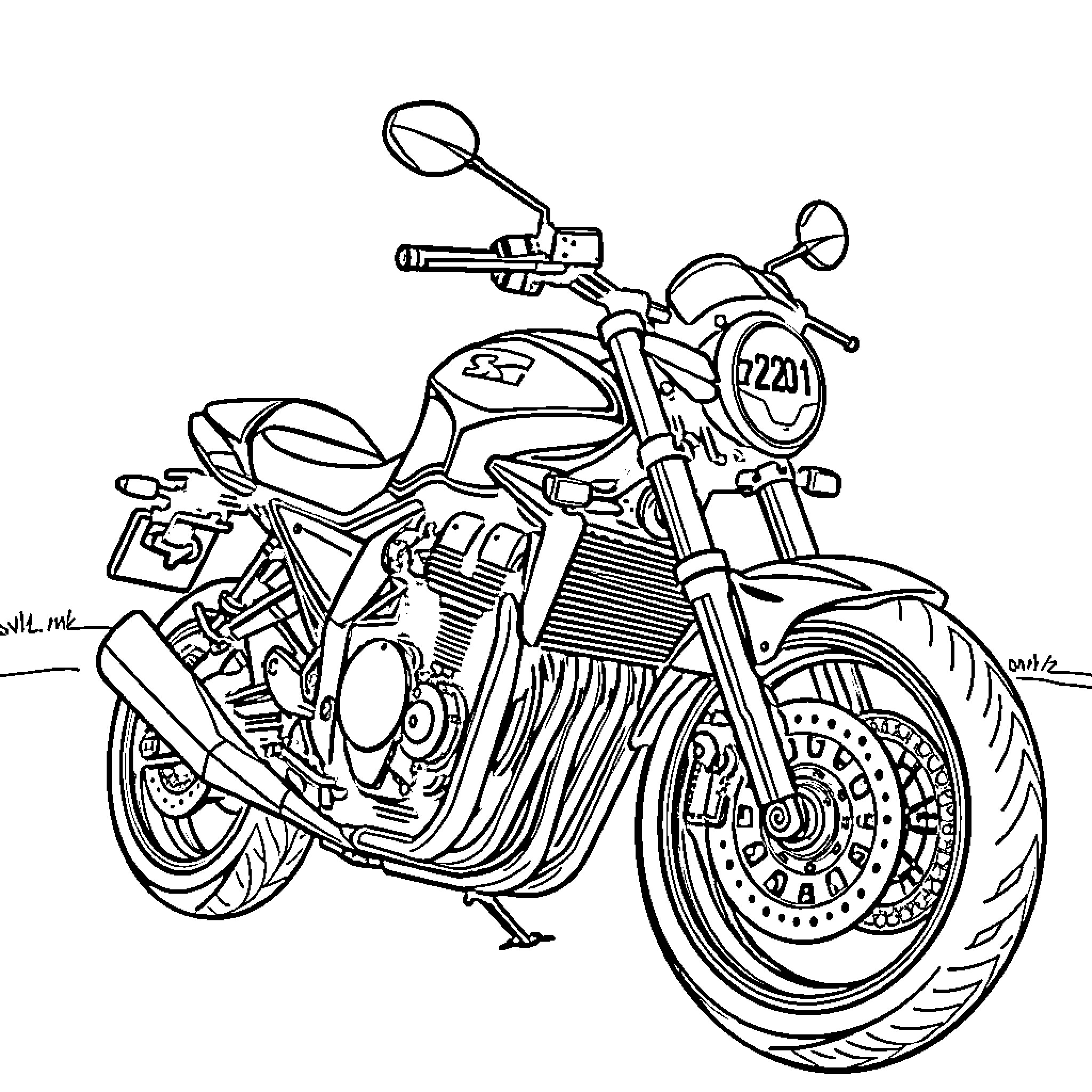 Best Kawasaki Z900 Coloring Pages (Free Printable PDF)