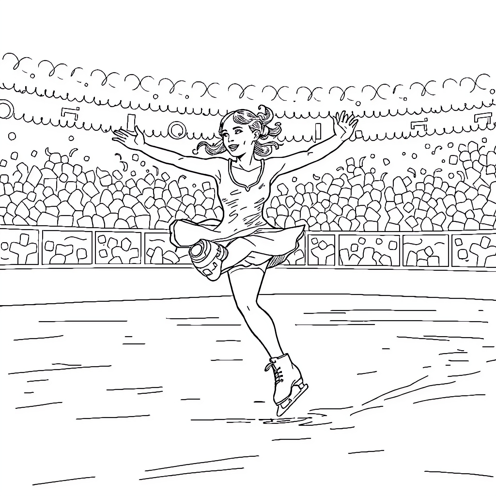 Best Figure Skater Coloring Pages (Free Printable PDF)