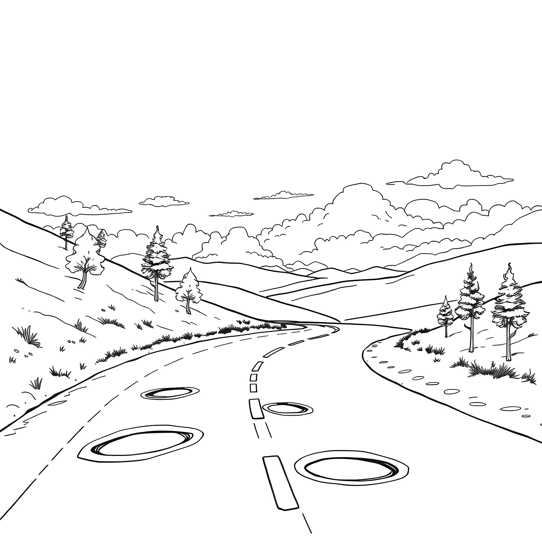 10 Best Pothole Coloring Pages (Free Printable PDFs)