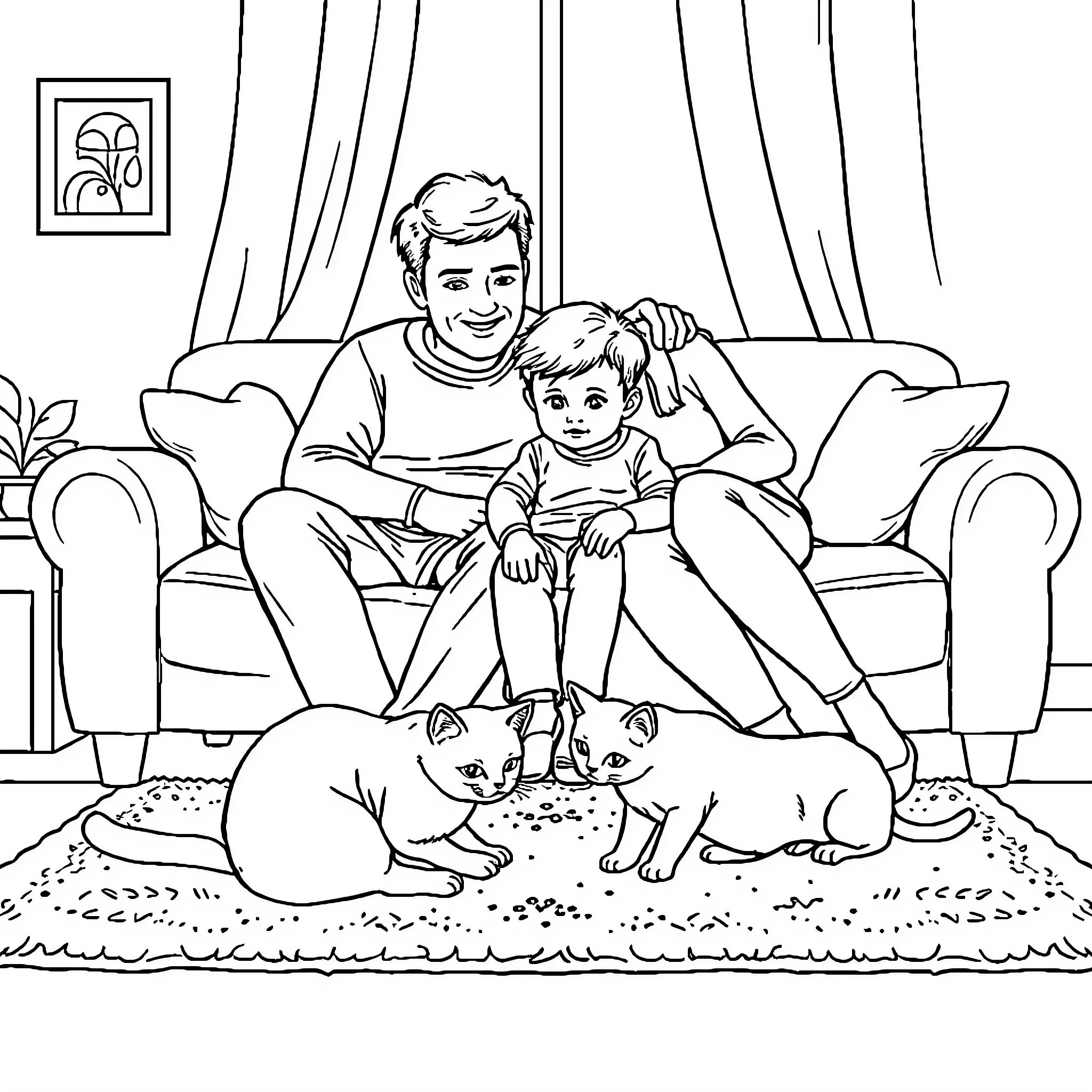 264 Best Family Coloring Pages (Free Printable PDFs)