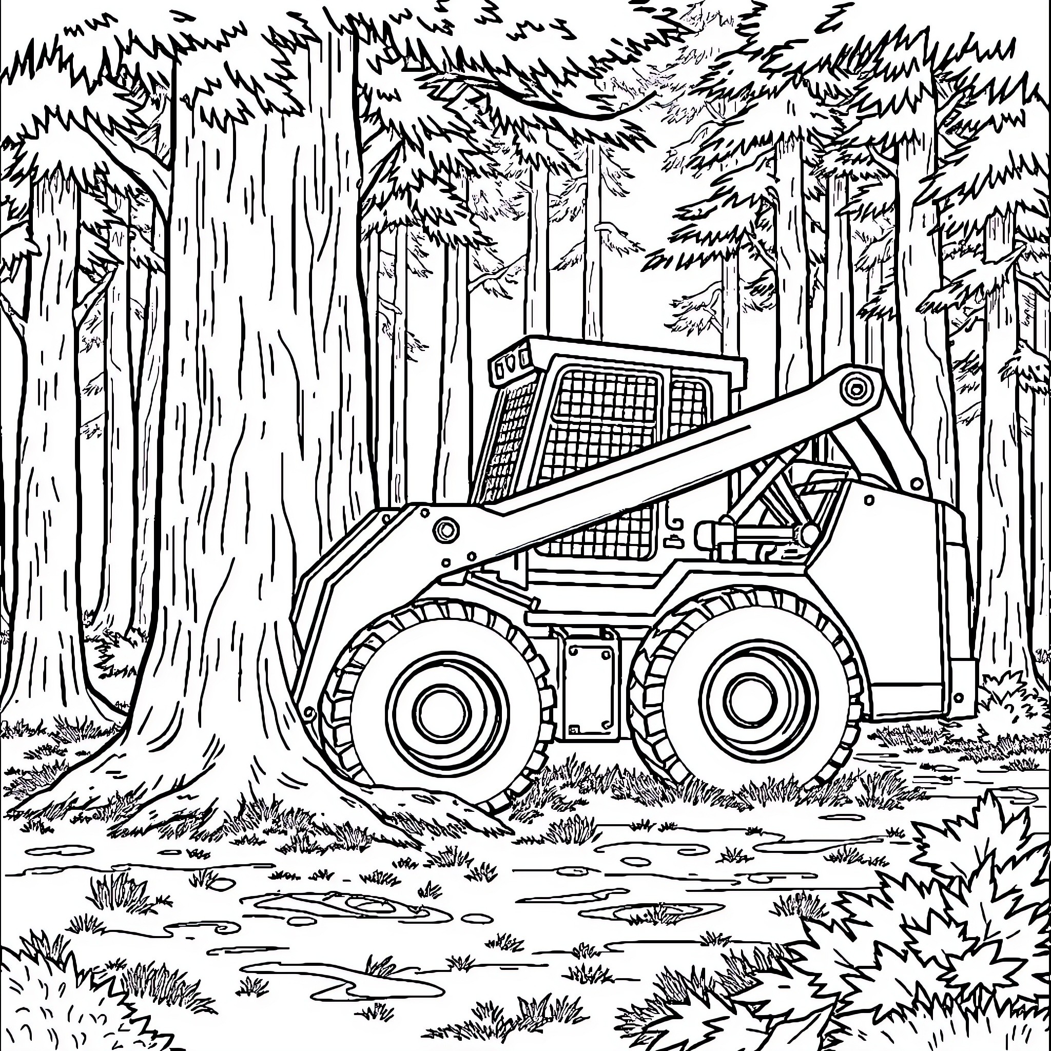 Best Skid Steer Coloring Pages (Free Printable PDF)