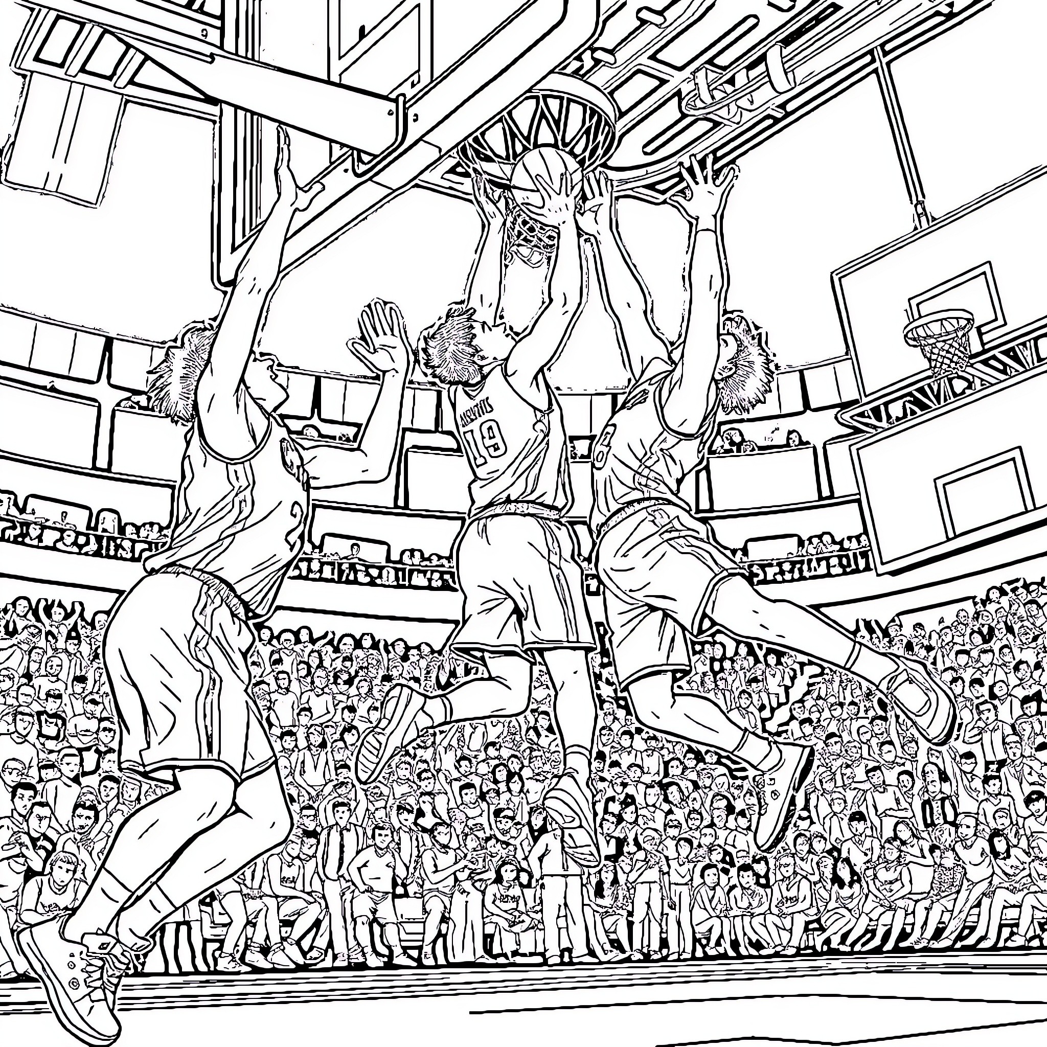 Best Slam Dunk Coloring Pages (Free Printable PDF)