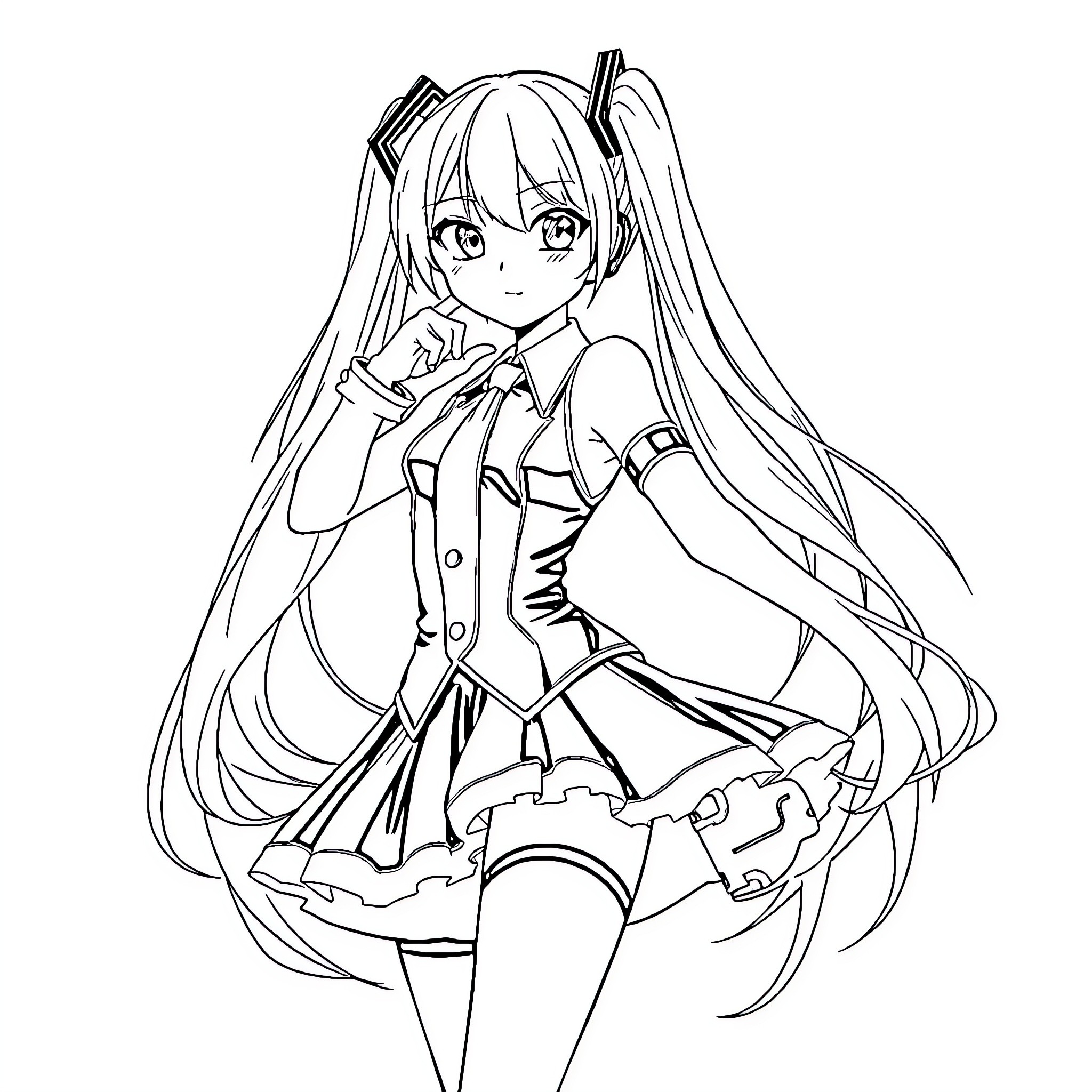 Best Hatsune Miku Coloring Pages (Free Printable PDF)