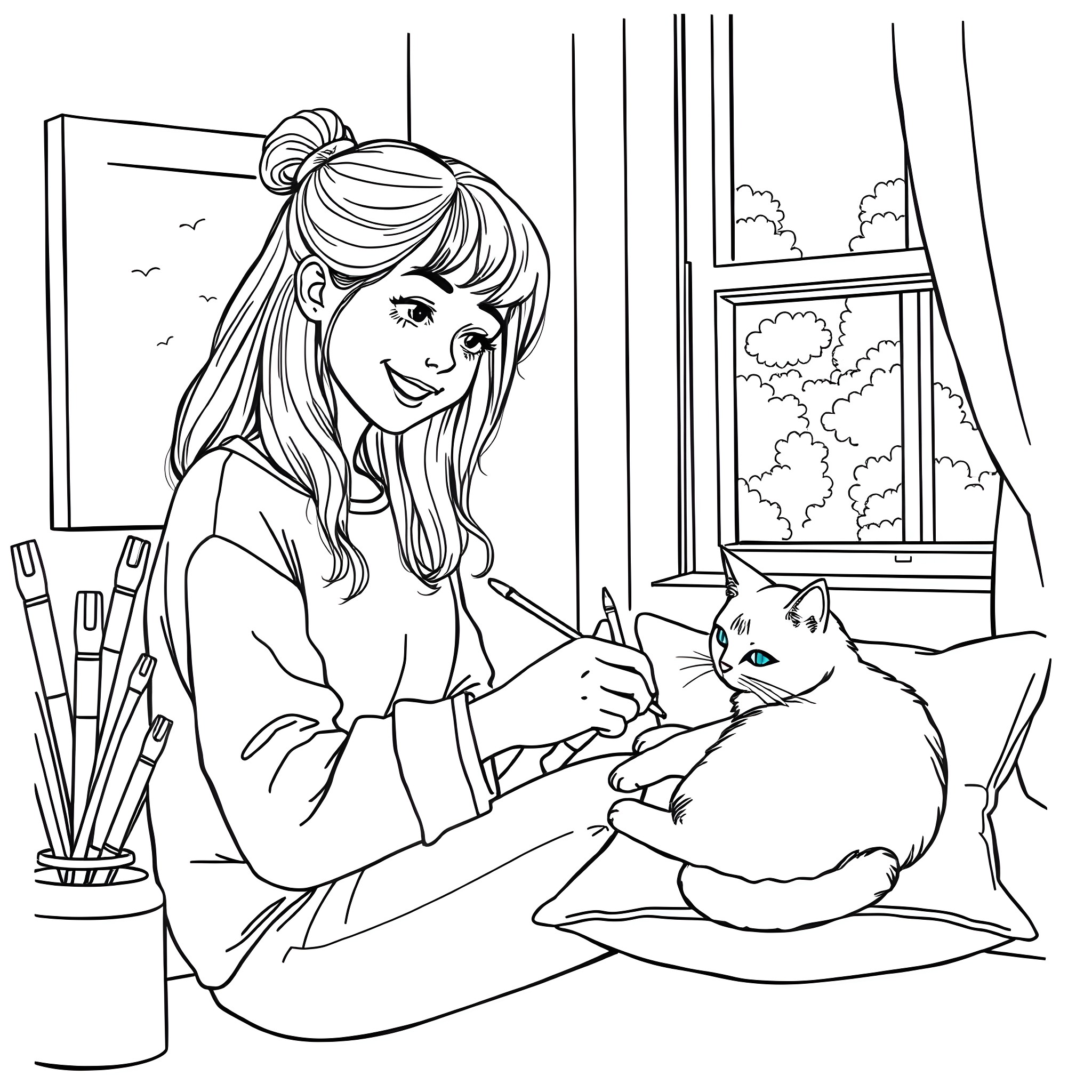 213 Best Girl Coloring Pages (Free Printable PDFs)