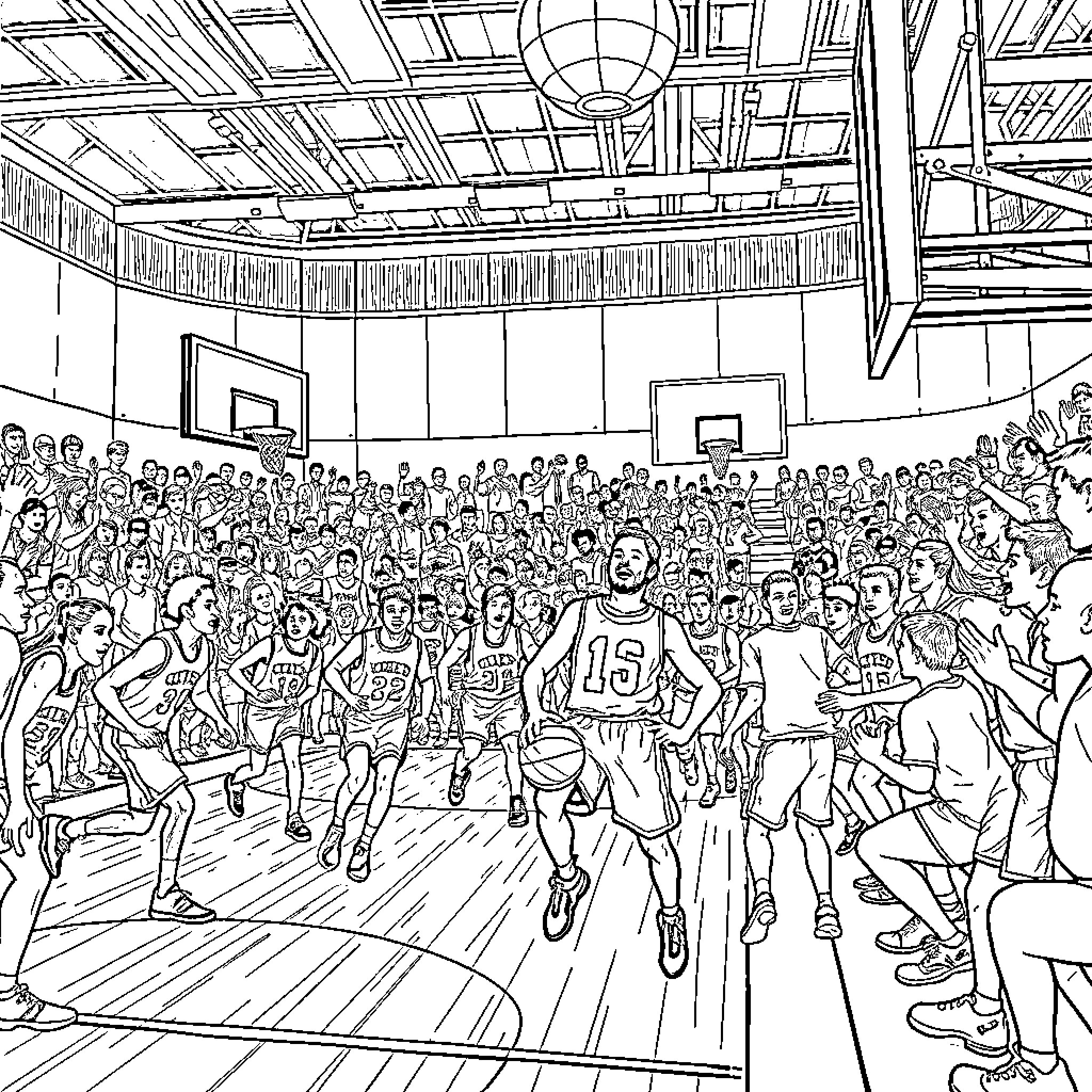 Best Basketball Coloring Pages (Free Printable PDF)
