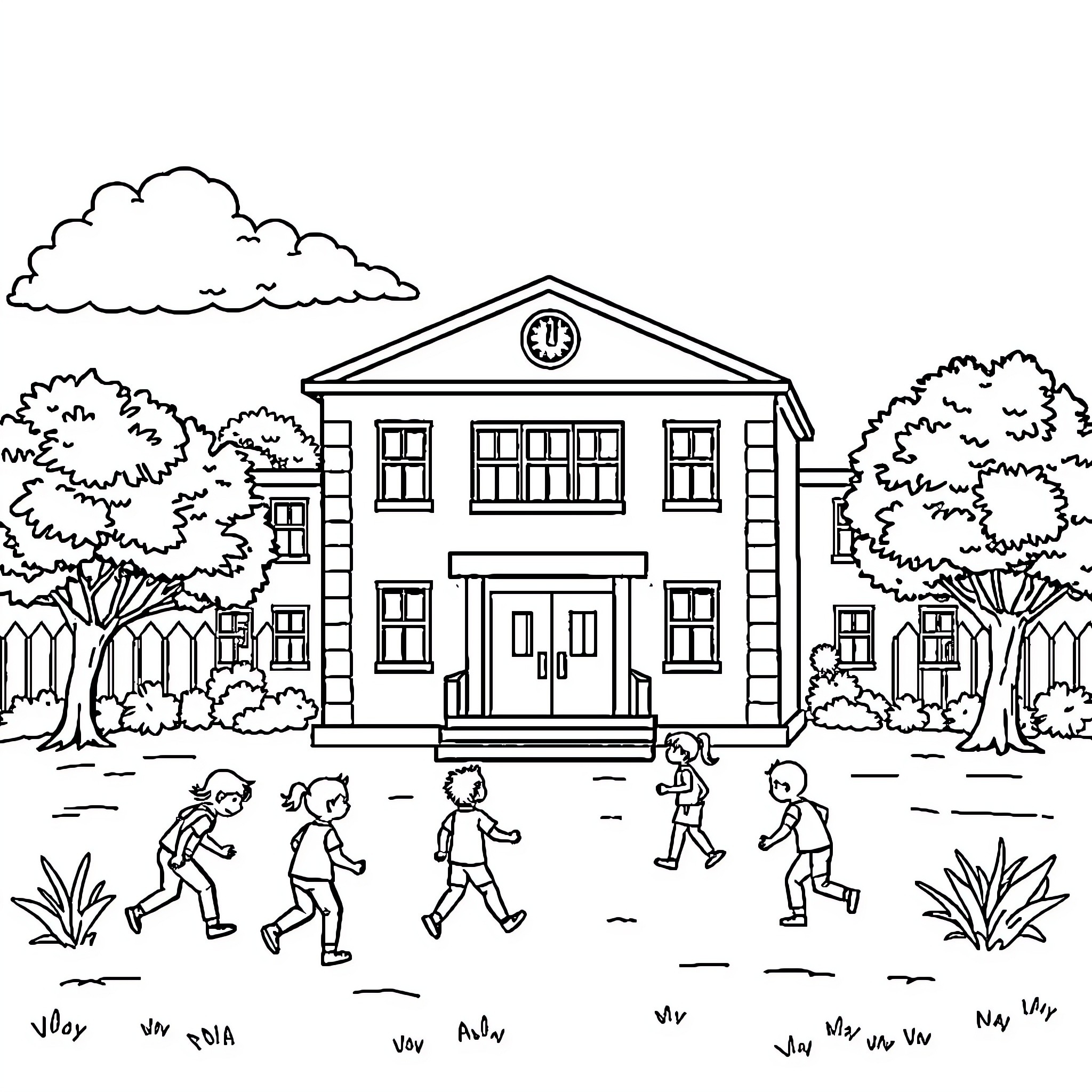 Best School Coloring Pages (Free Printable PDF)
