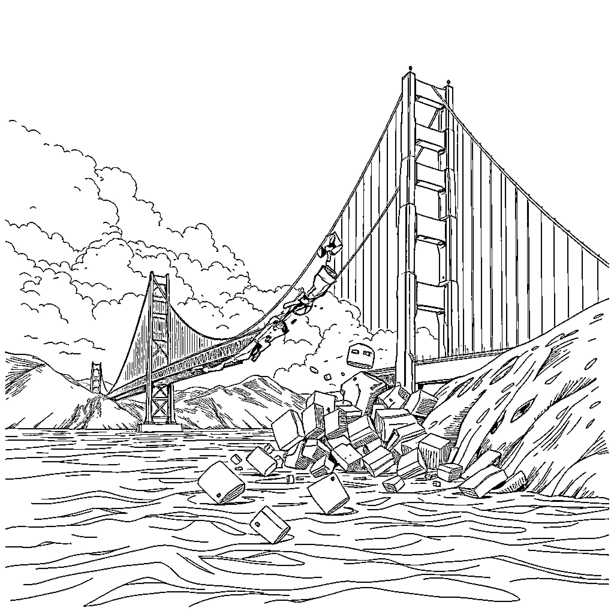 Best Bridge Coloring Pages (Free Printable PDF)