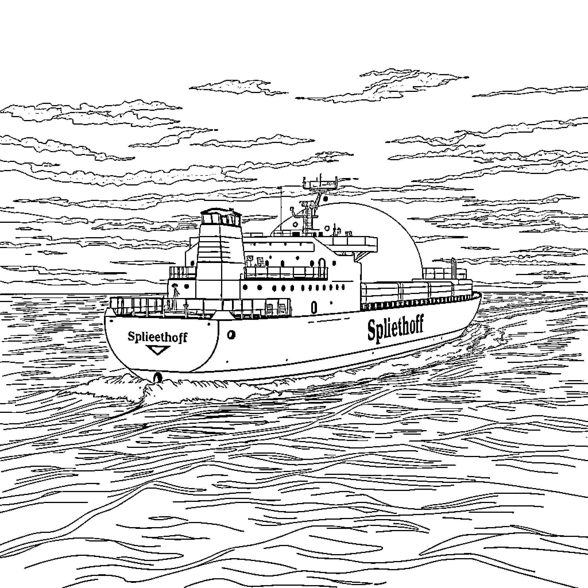Best Cargo Vessel Coloring Pages (Free Printable PDF)