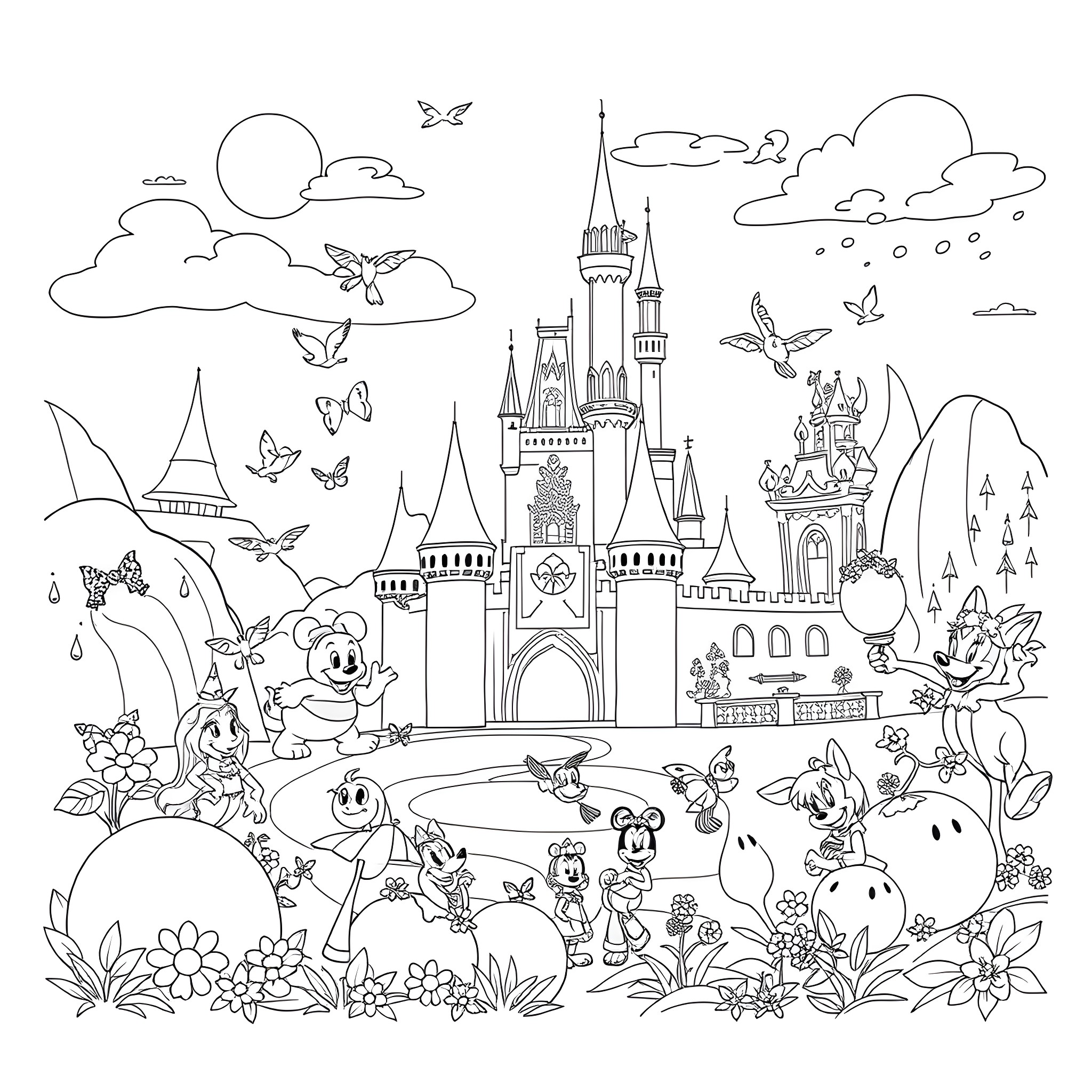 33 Best Disney Coloring Pages (Free Printable PDFs)