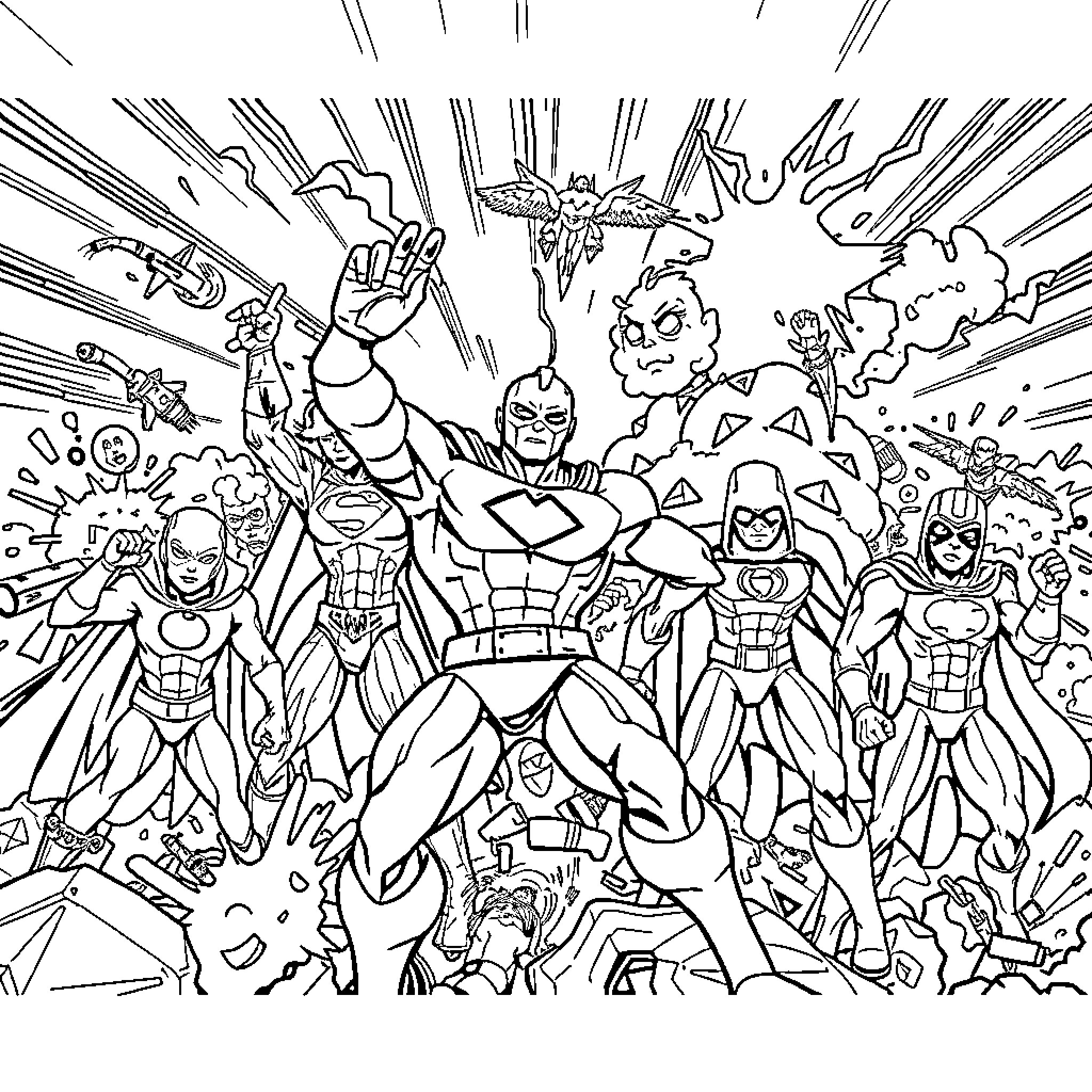 Best Comic Book Coloring Pages (Free Printable PDF)
