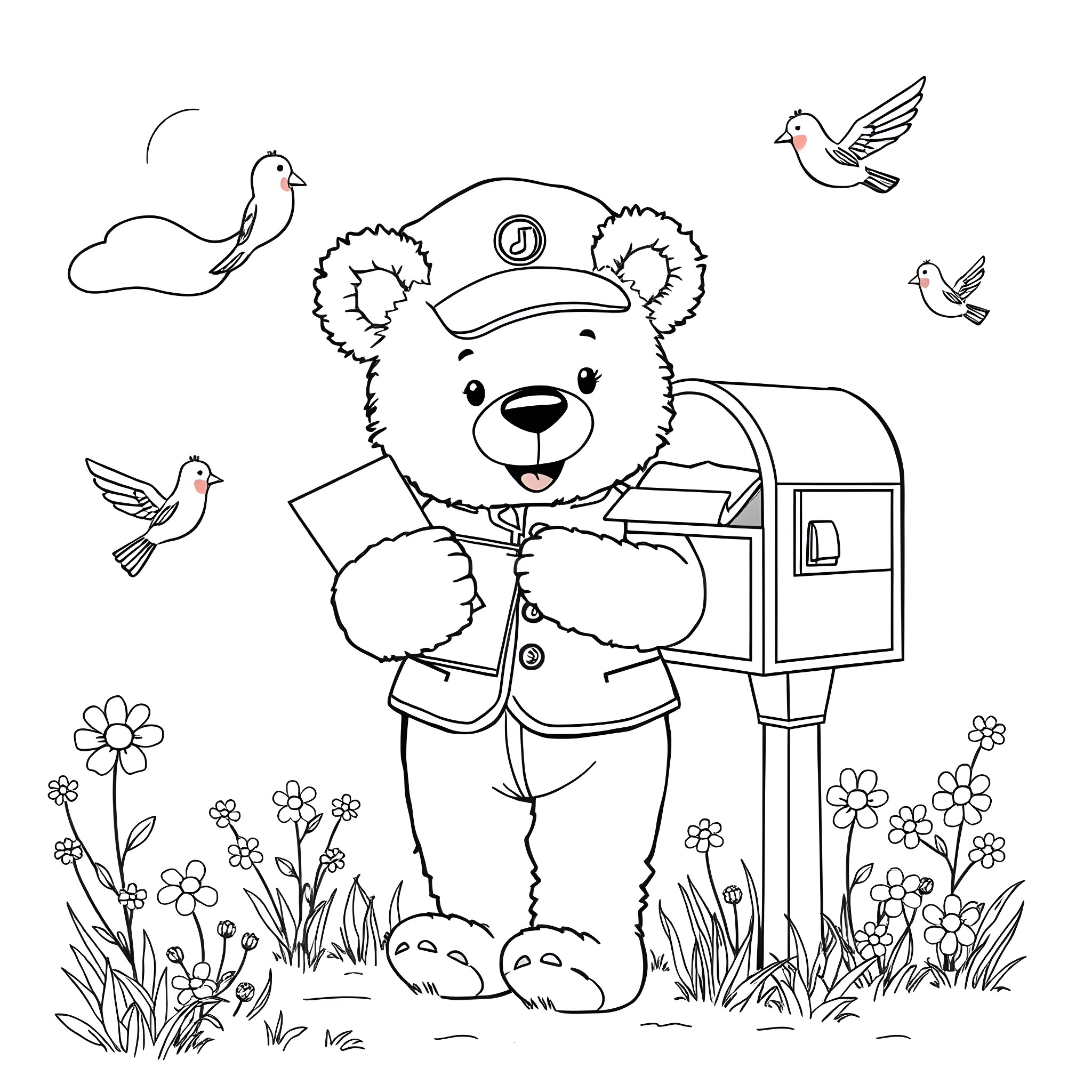 29 Best Teddy Bear Coloring Pages (Free Printable PDFs)