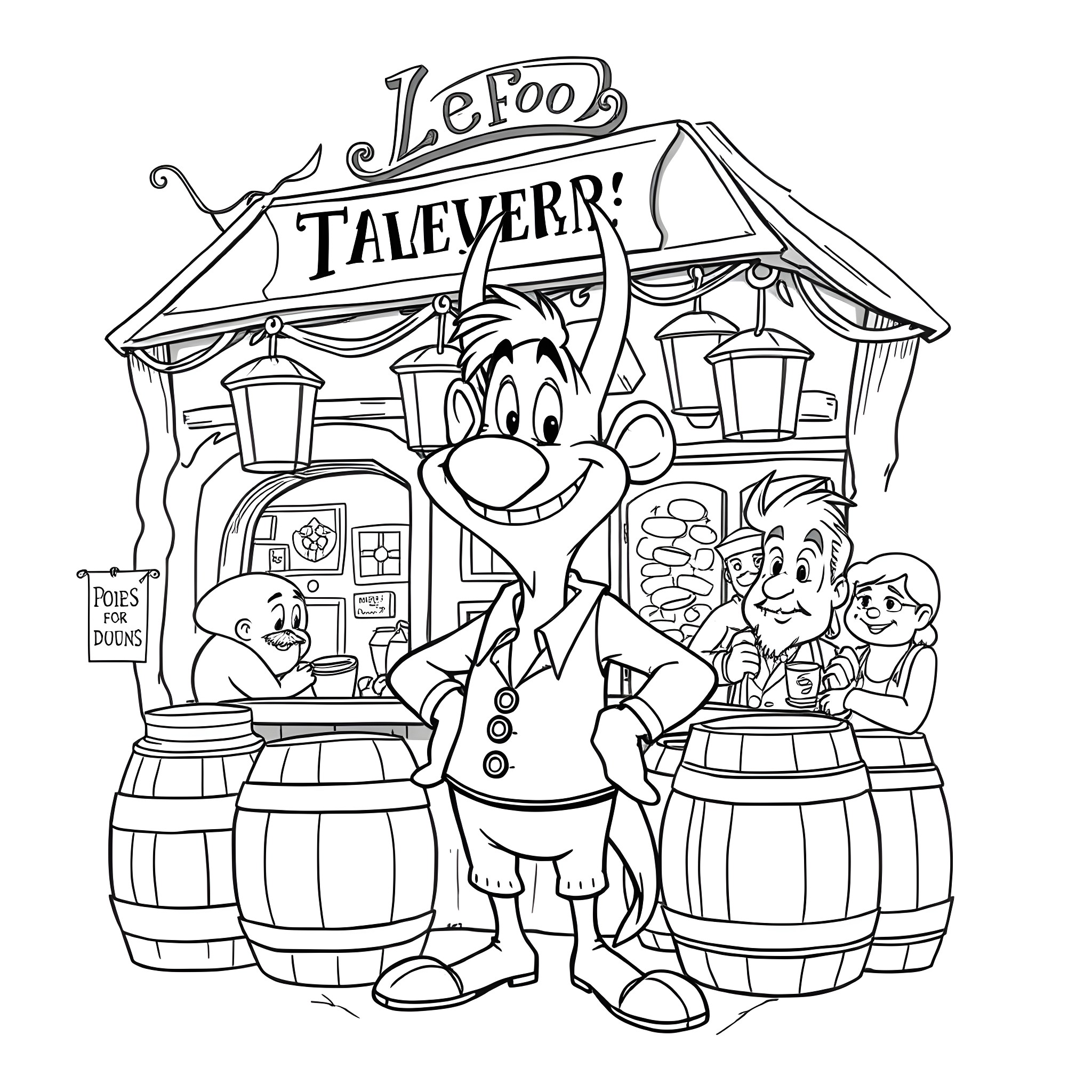 Best Lefou Coloring Pages (Free Printable PDF)