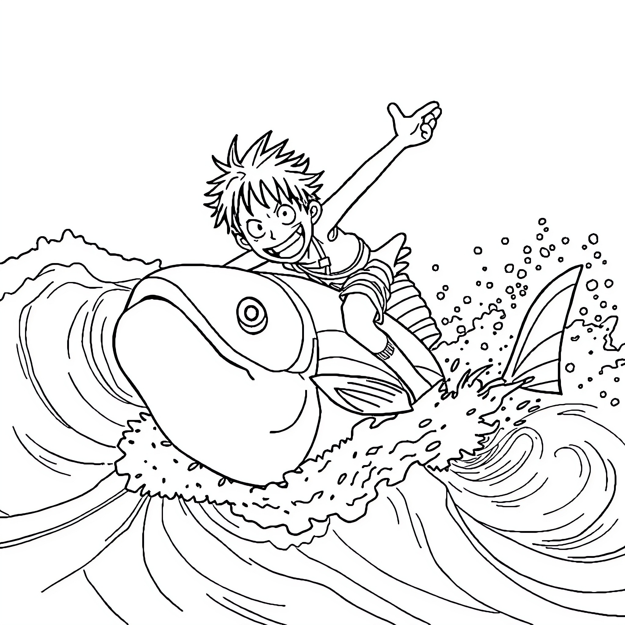 43 Best Monkey D Luffy Coloring Pages (Free Printable PDFs)
