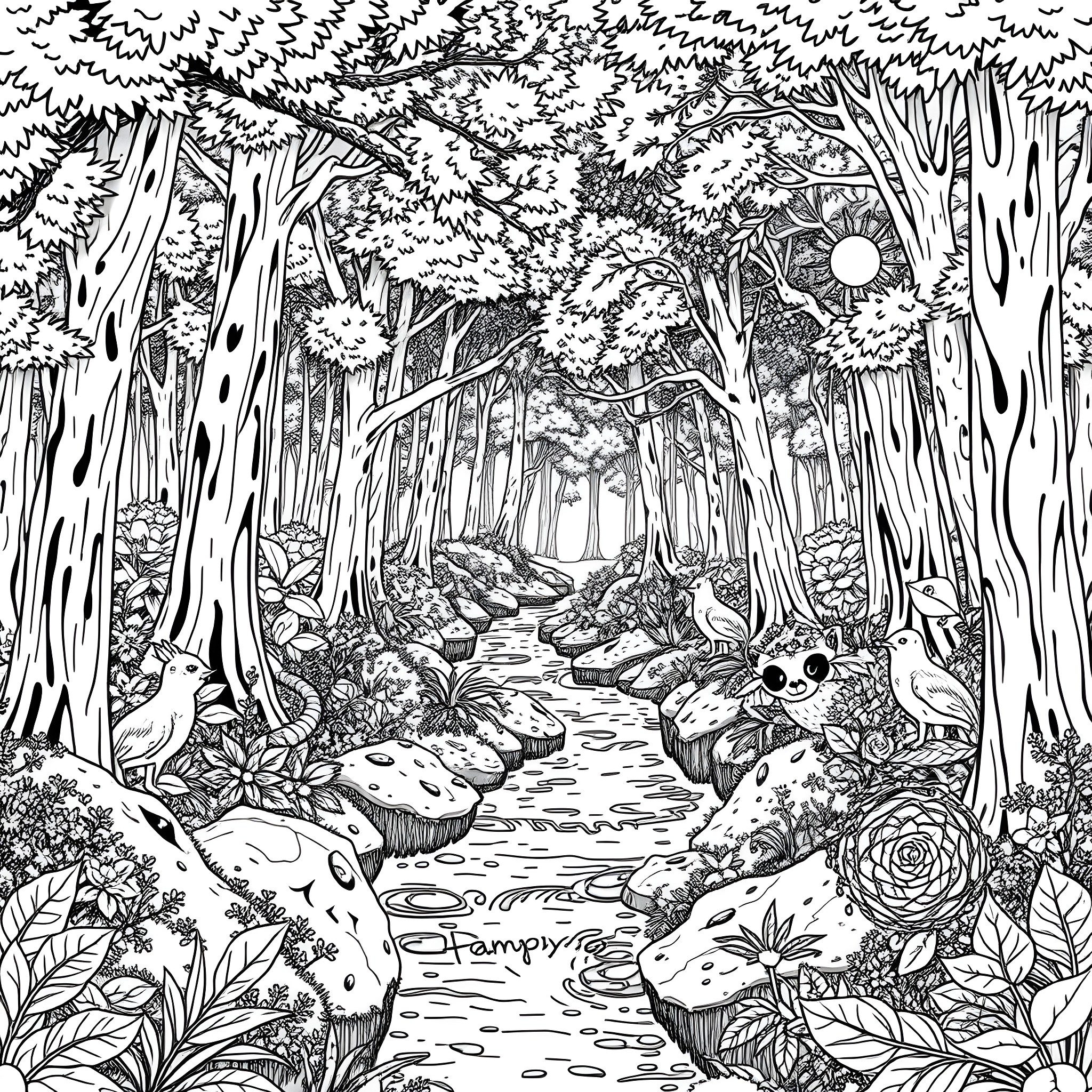 177 Best Forest Coloring Pages (Free Printable PDFs)