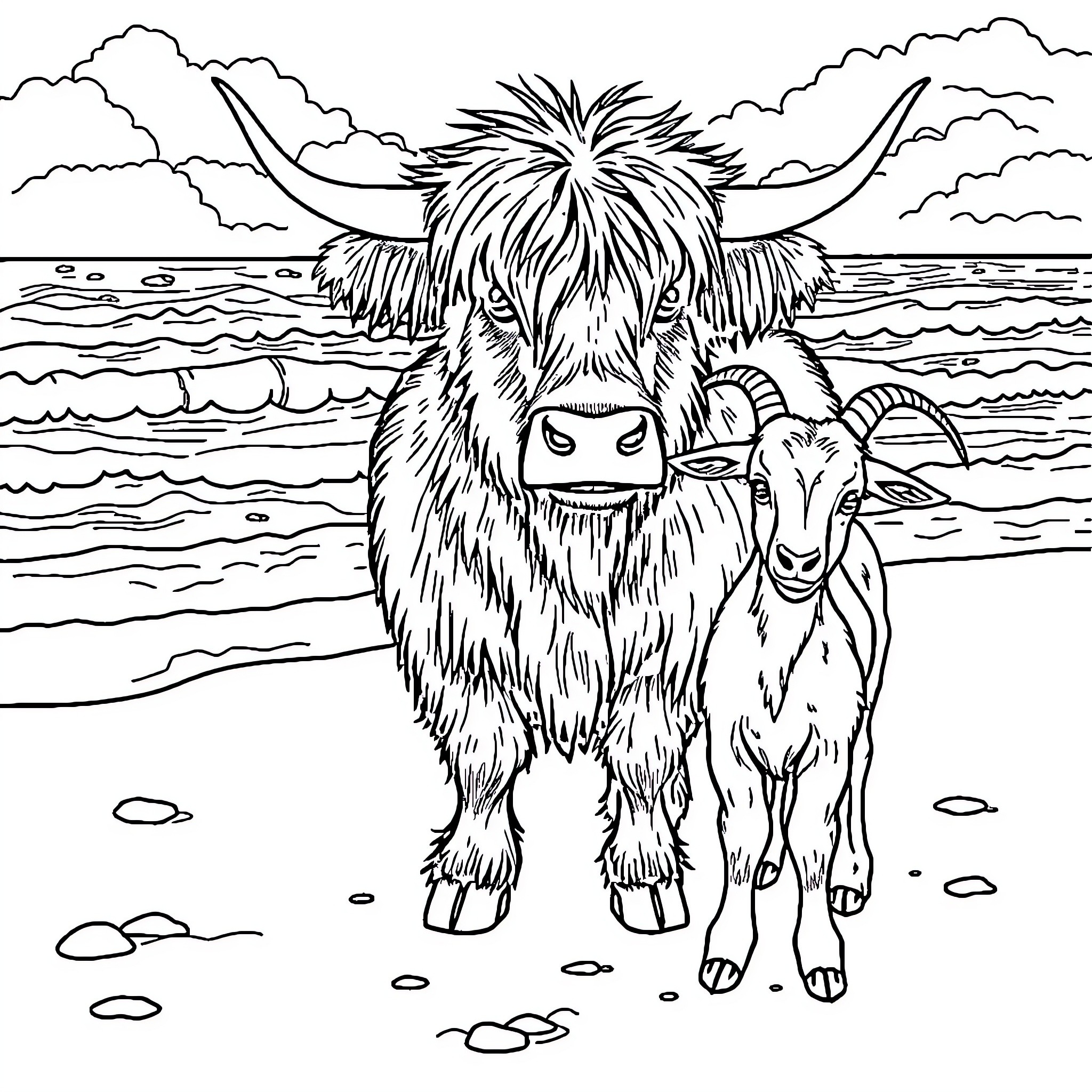 Best Highland Cow Coloring Pages (Free Printable PDF)