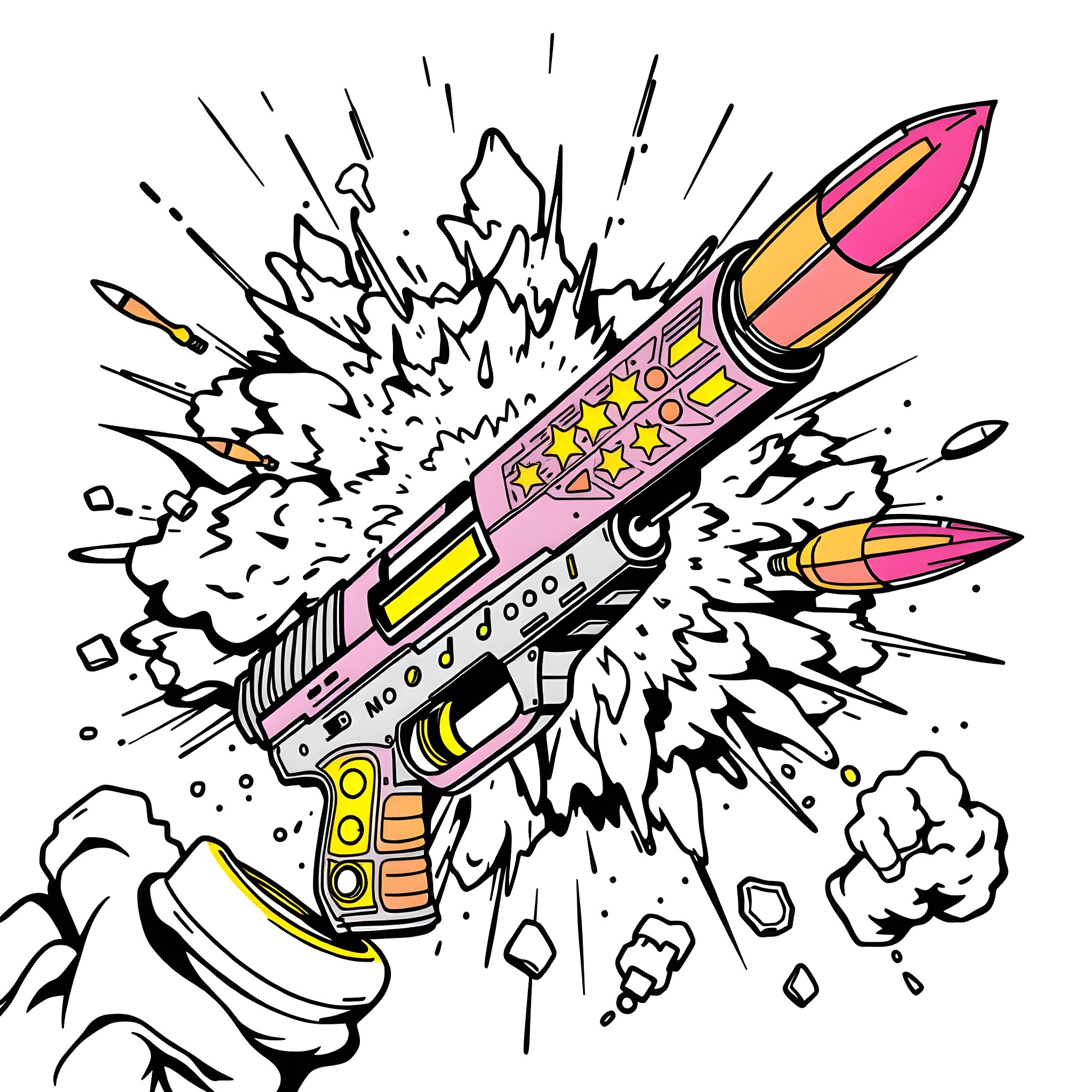 2 Best Bullet Coloring Pages (Free Printable PDFs)