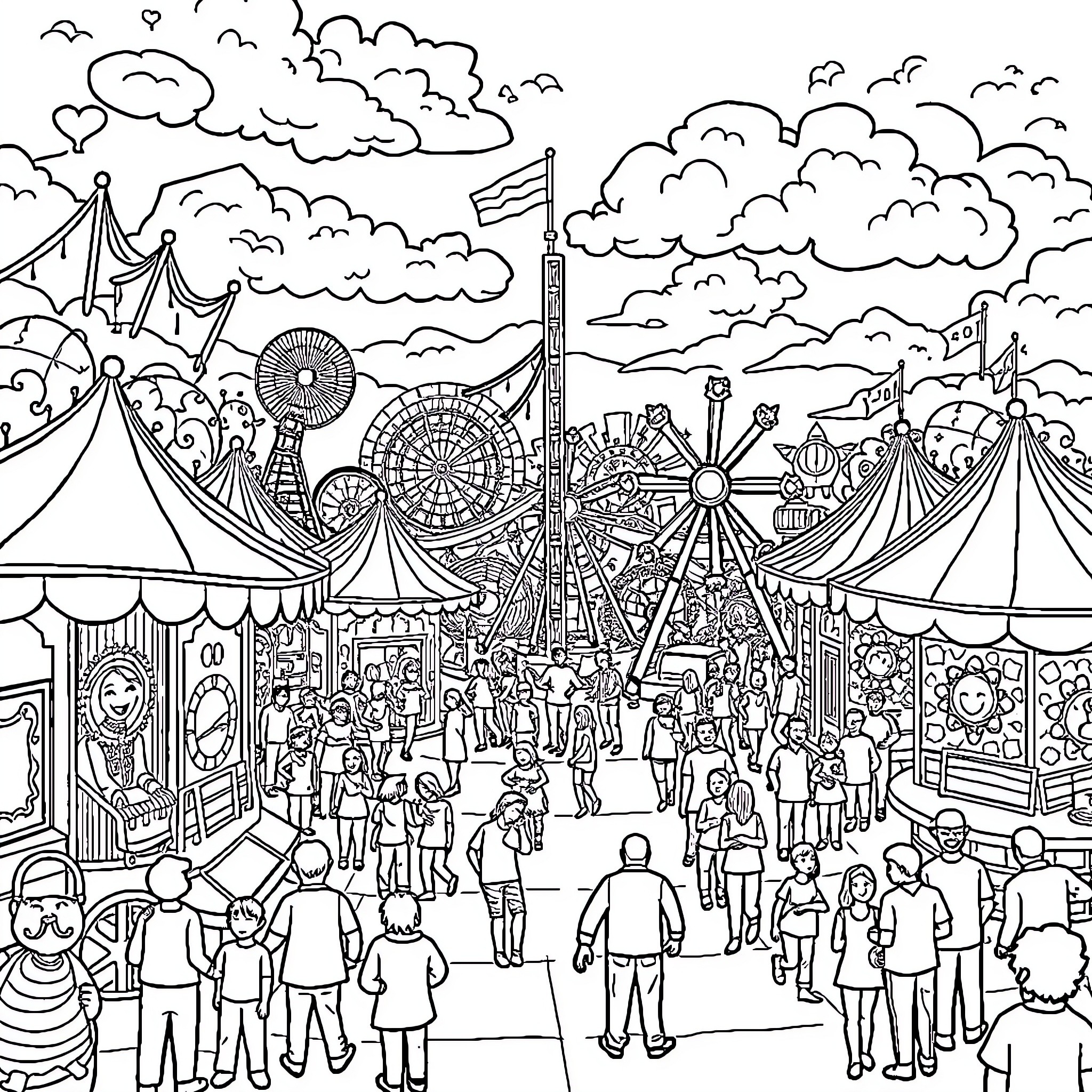 8 Best Amusement Park Coloring Pages (Free Printable PDFs)