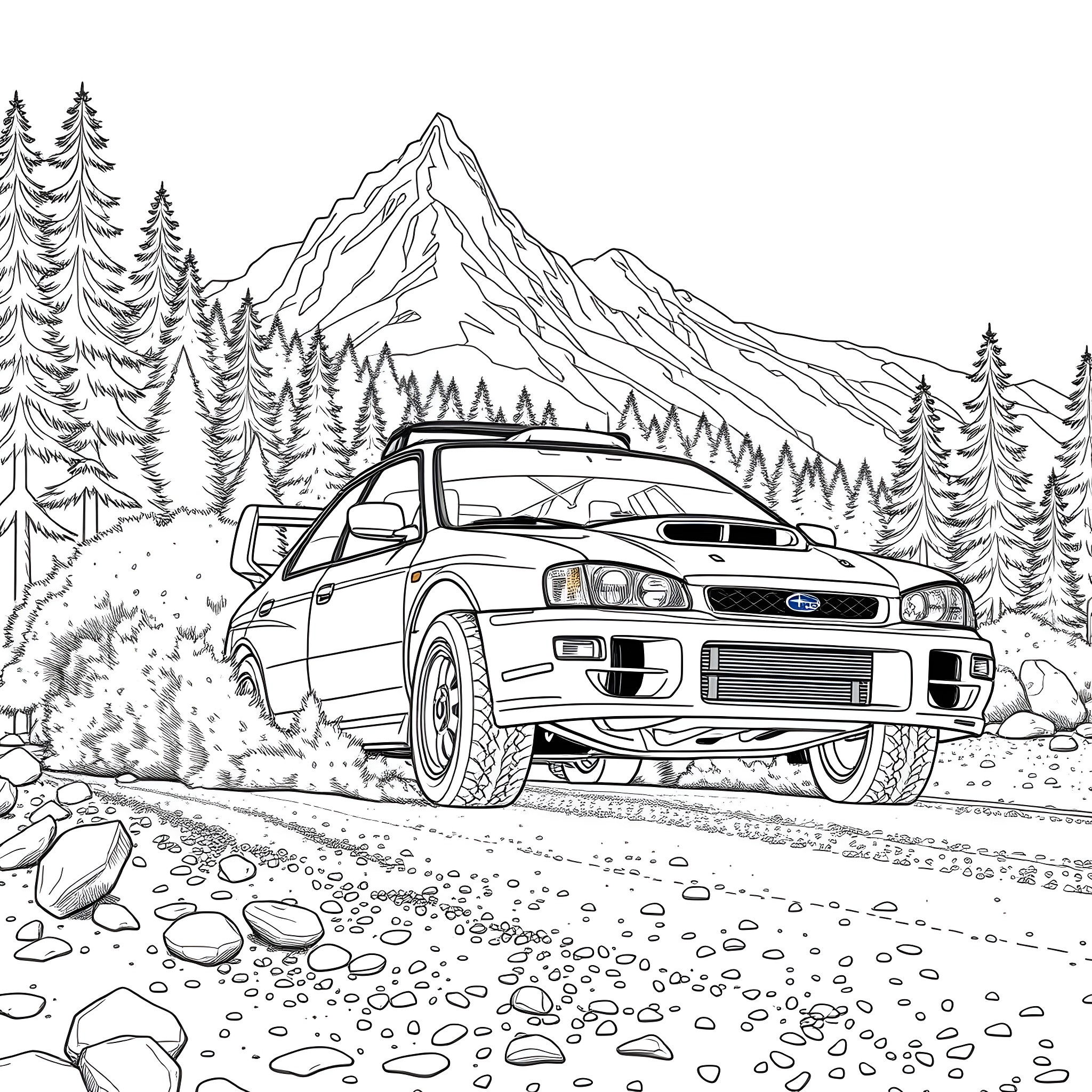 Best Subaru Coloring Pages (Free Printable PDF)