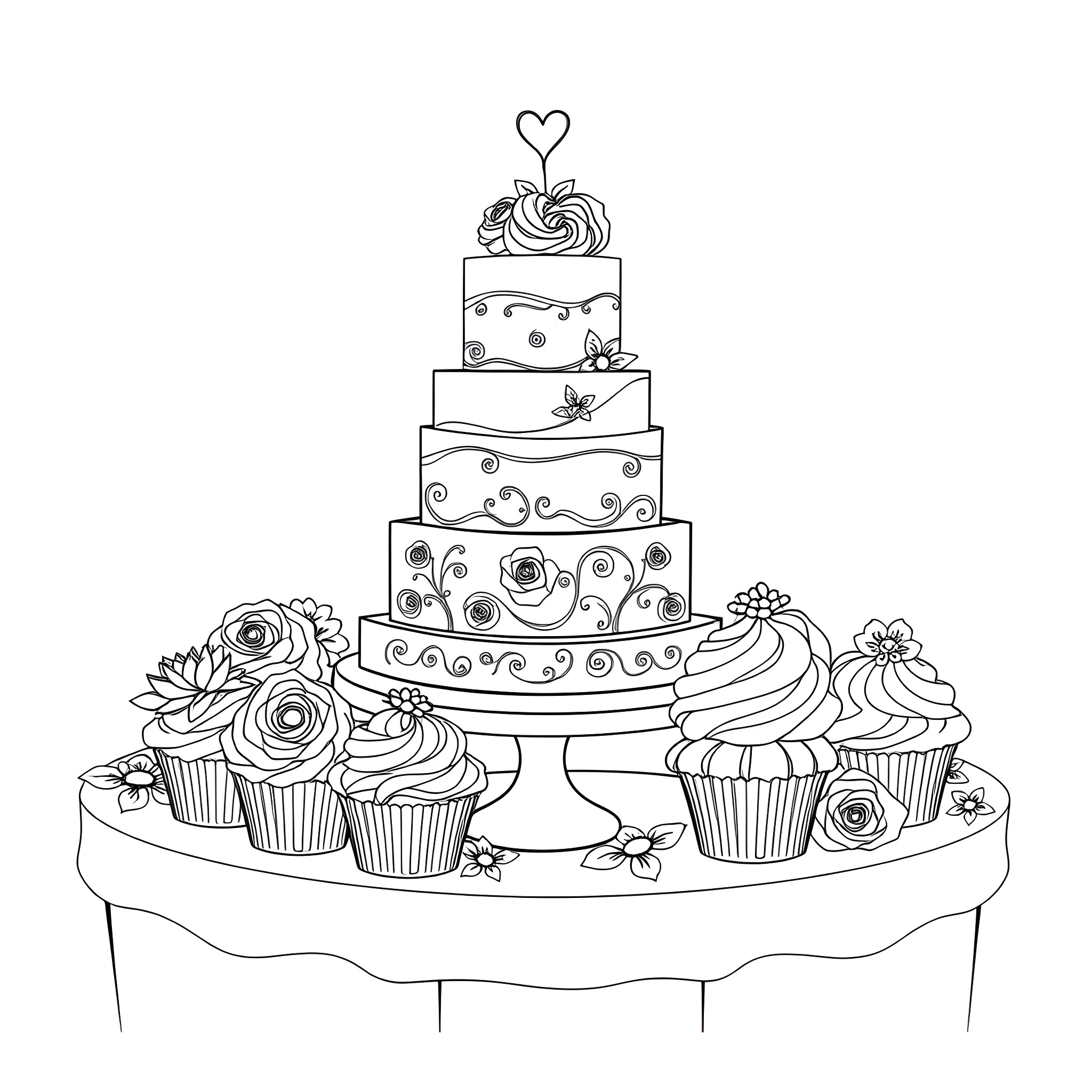 Best Cake Coloring Pages (Free Printable PDF)