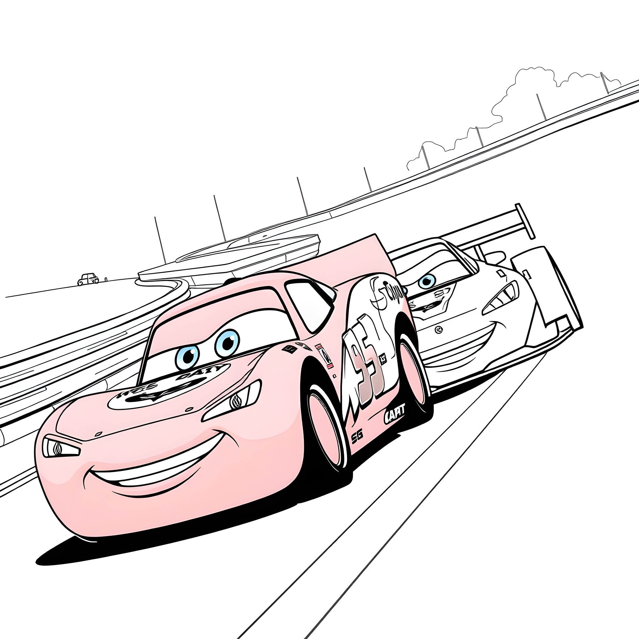 Best Racing Coloring Pages (Free Printable PDF)