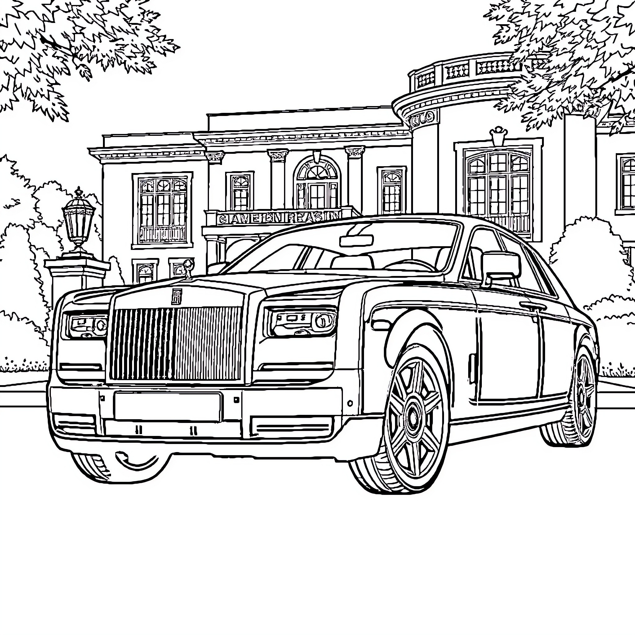 Best Rolls Royce Coloring Pages (Free Printable PDF)