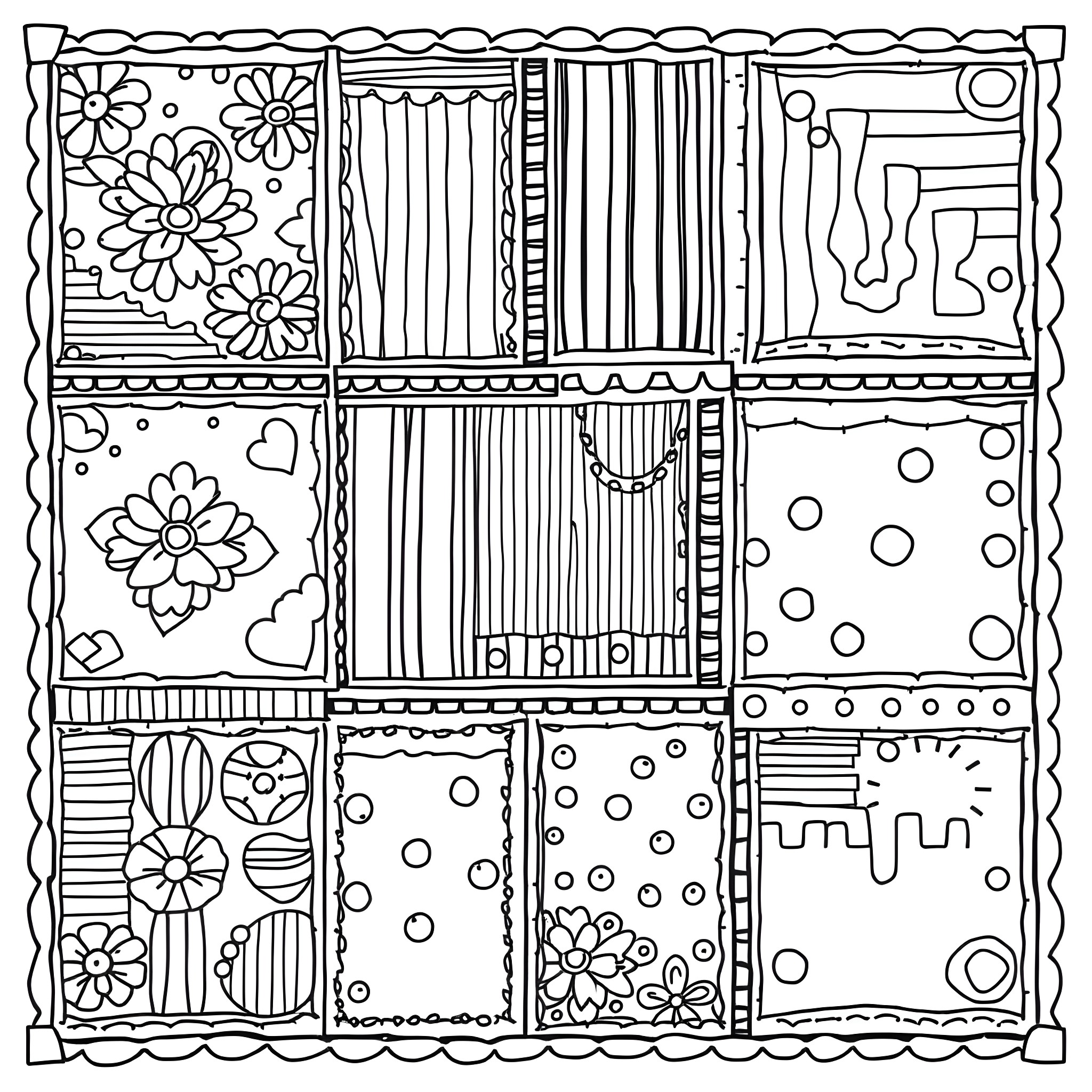 120 Best Patchwork Coloring Pages (Free Printable PDFs)