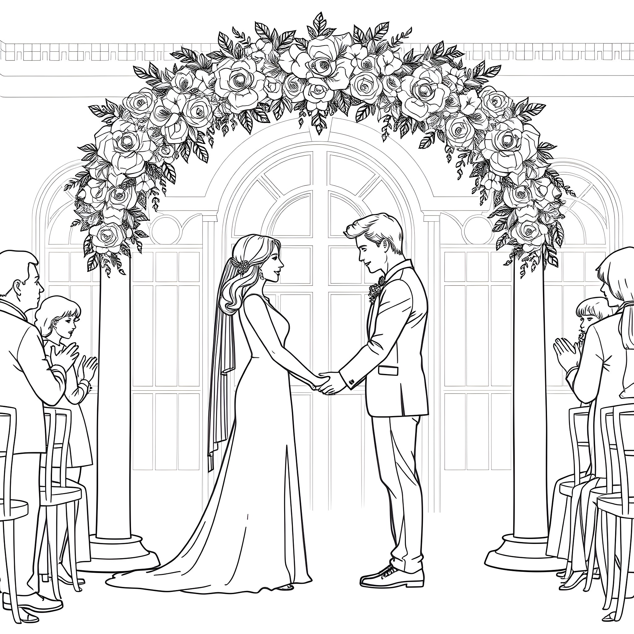 Best Wedding Coloring Pages (Free Printable PDF)