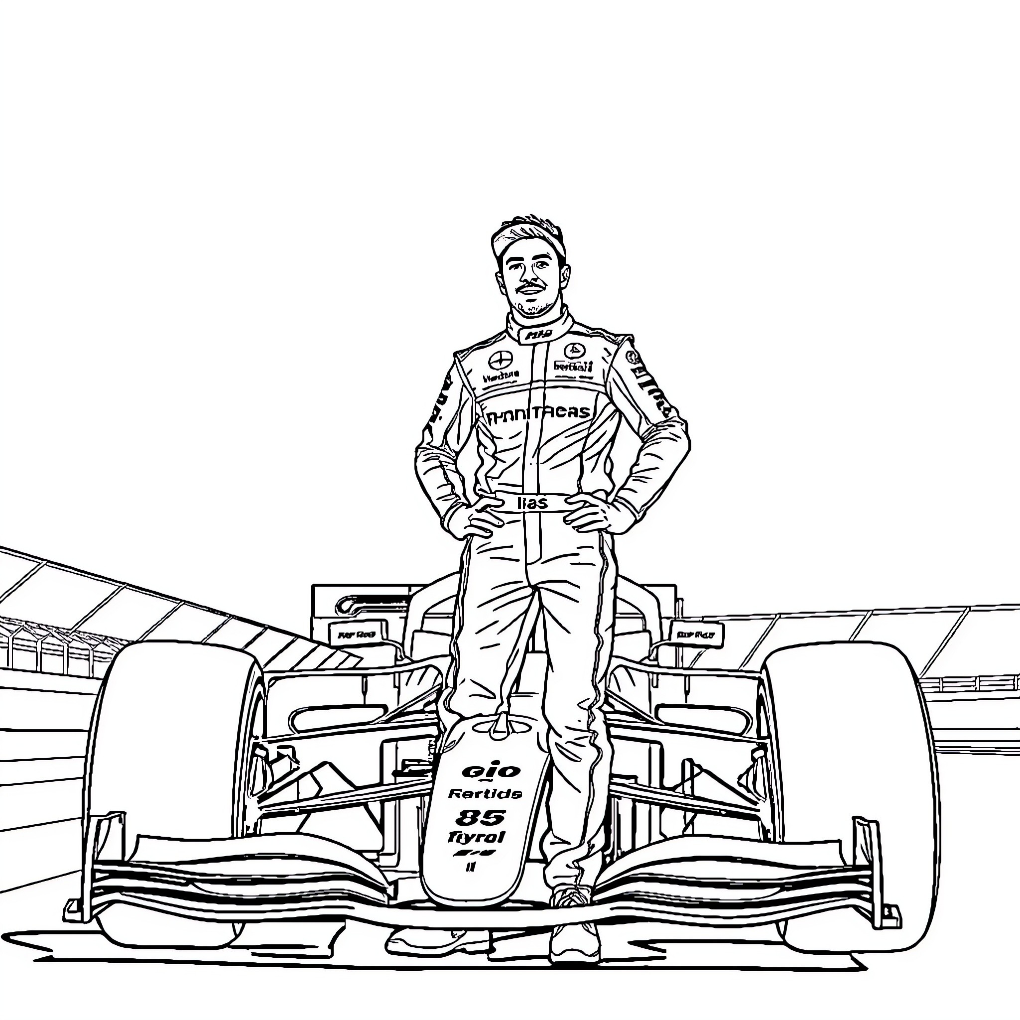 Best Fernando Alonso Coloring Pages (Free Printable PDF)