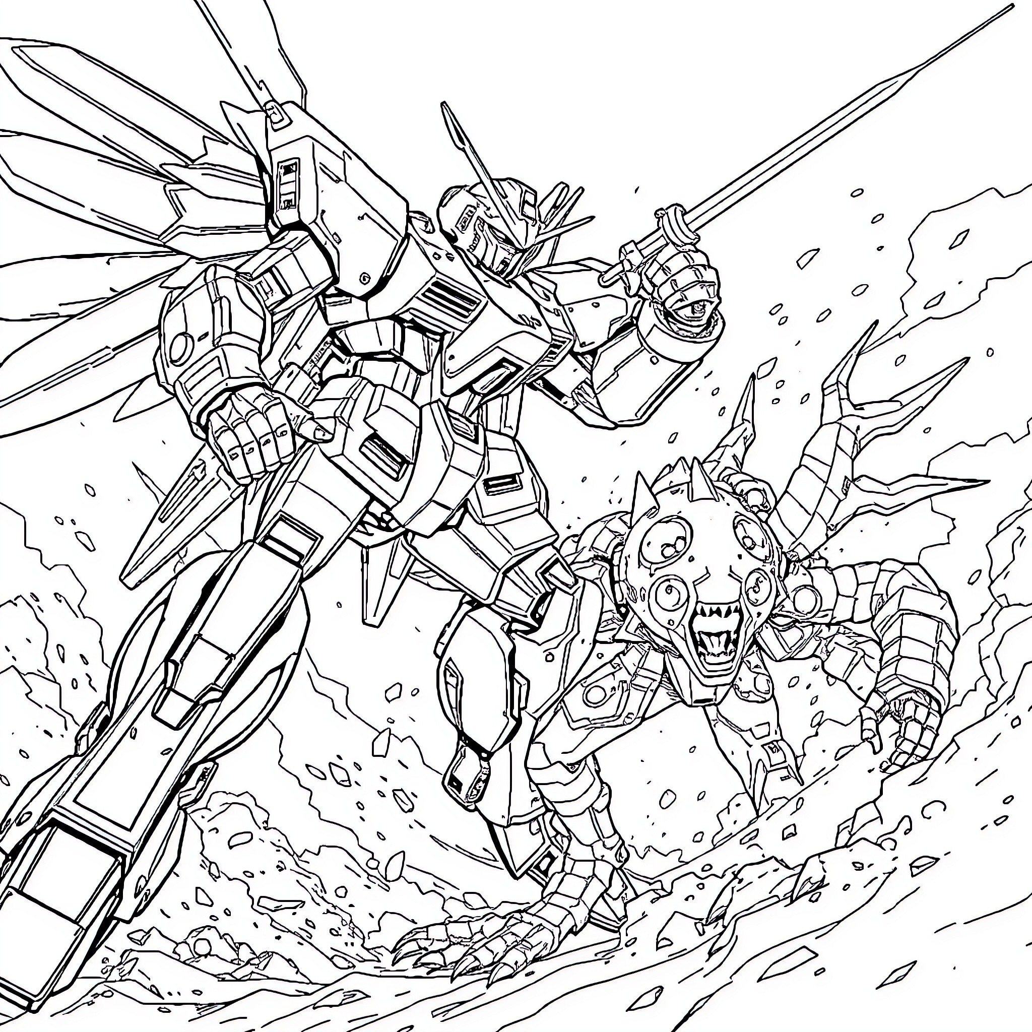 Best Gundam Coloring Pages (Free Printable PDF)