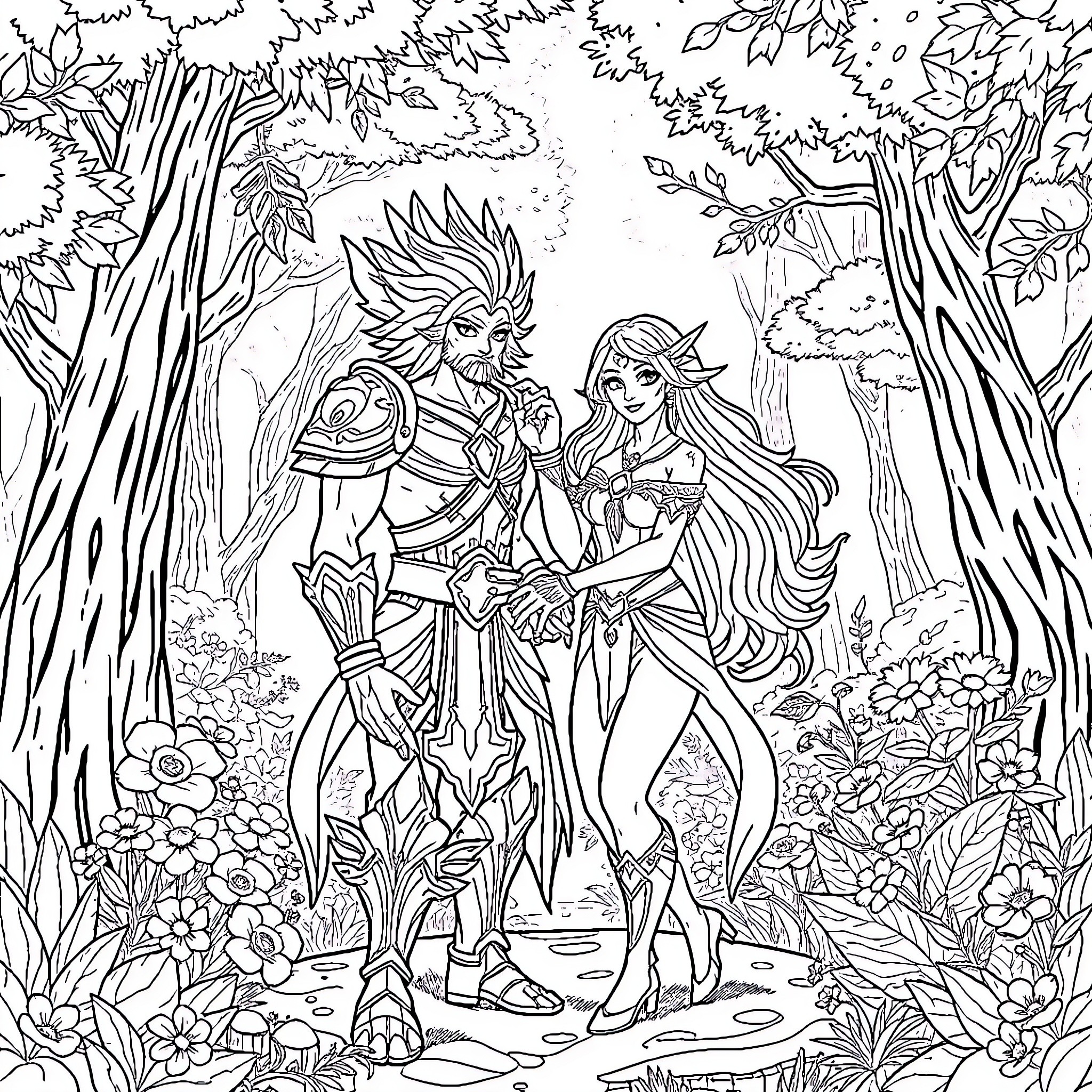 Best Rakan Coloring Pages (Free Printable PDF)