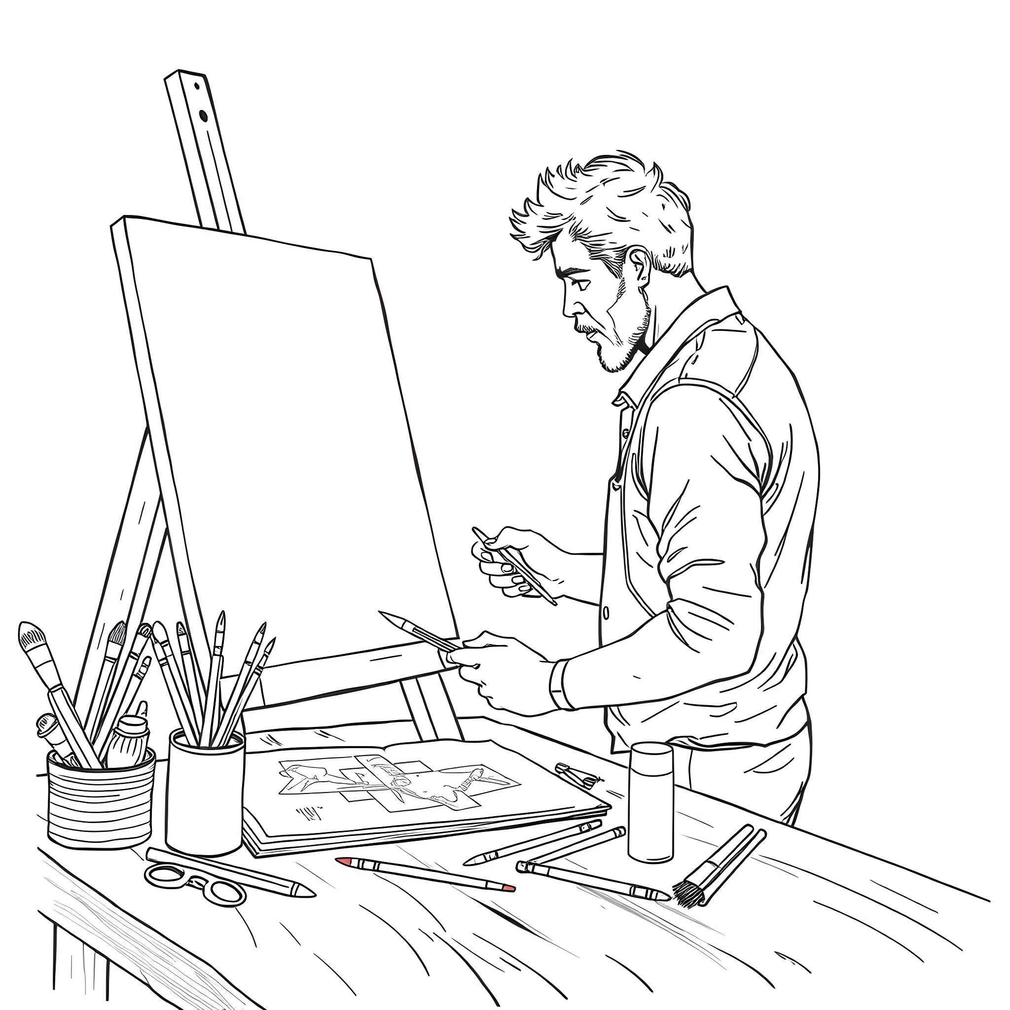 Best Male Coloring Pages (Free Printable PDF)
