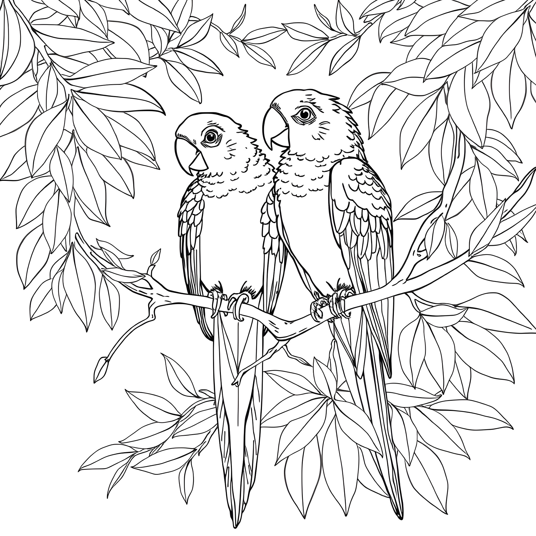 97 Best Parrot Coloring Pages (Free Printable PDFs)