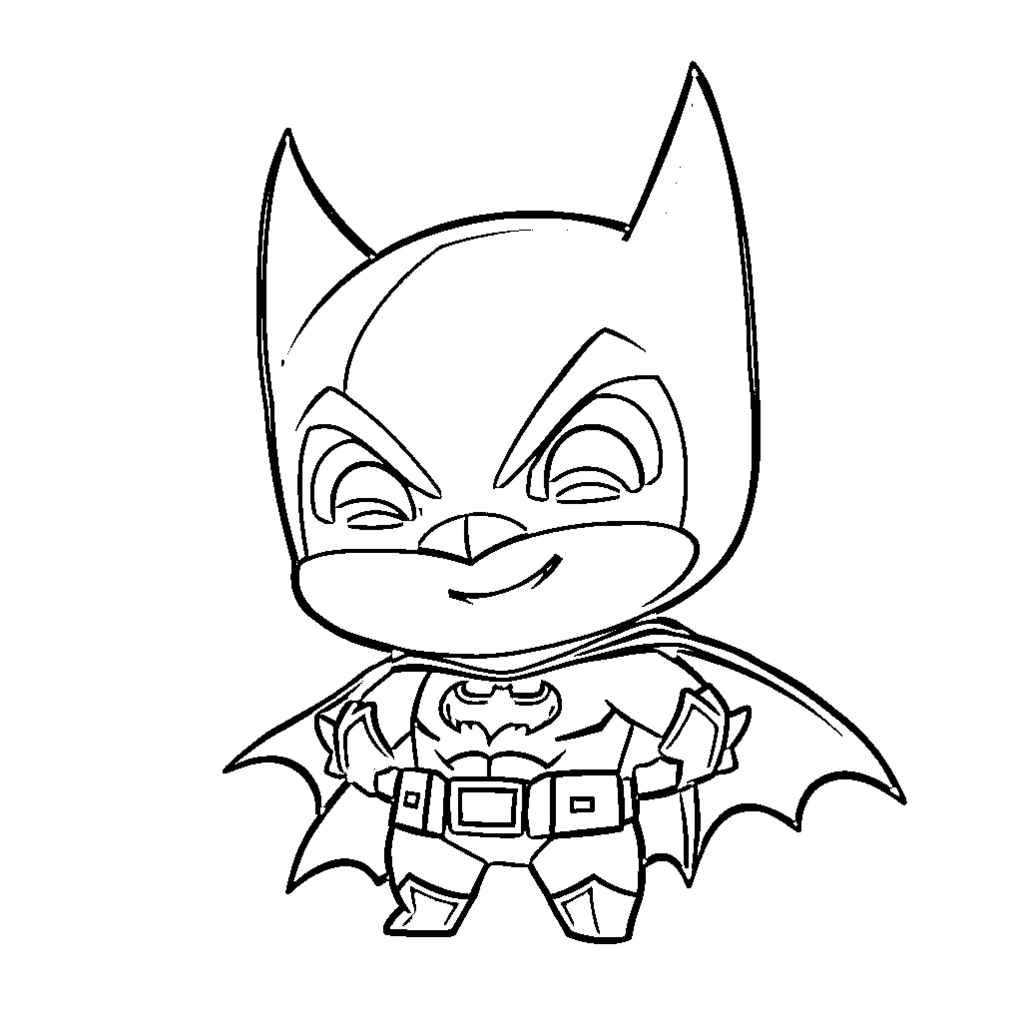 Best Chibi Batman Coloring Pages (Free Printable PDF)