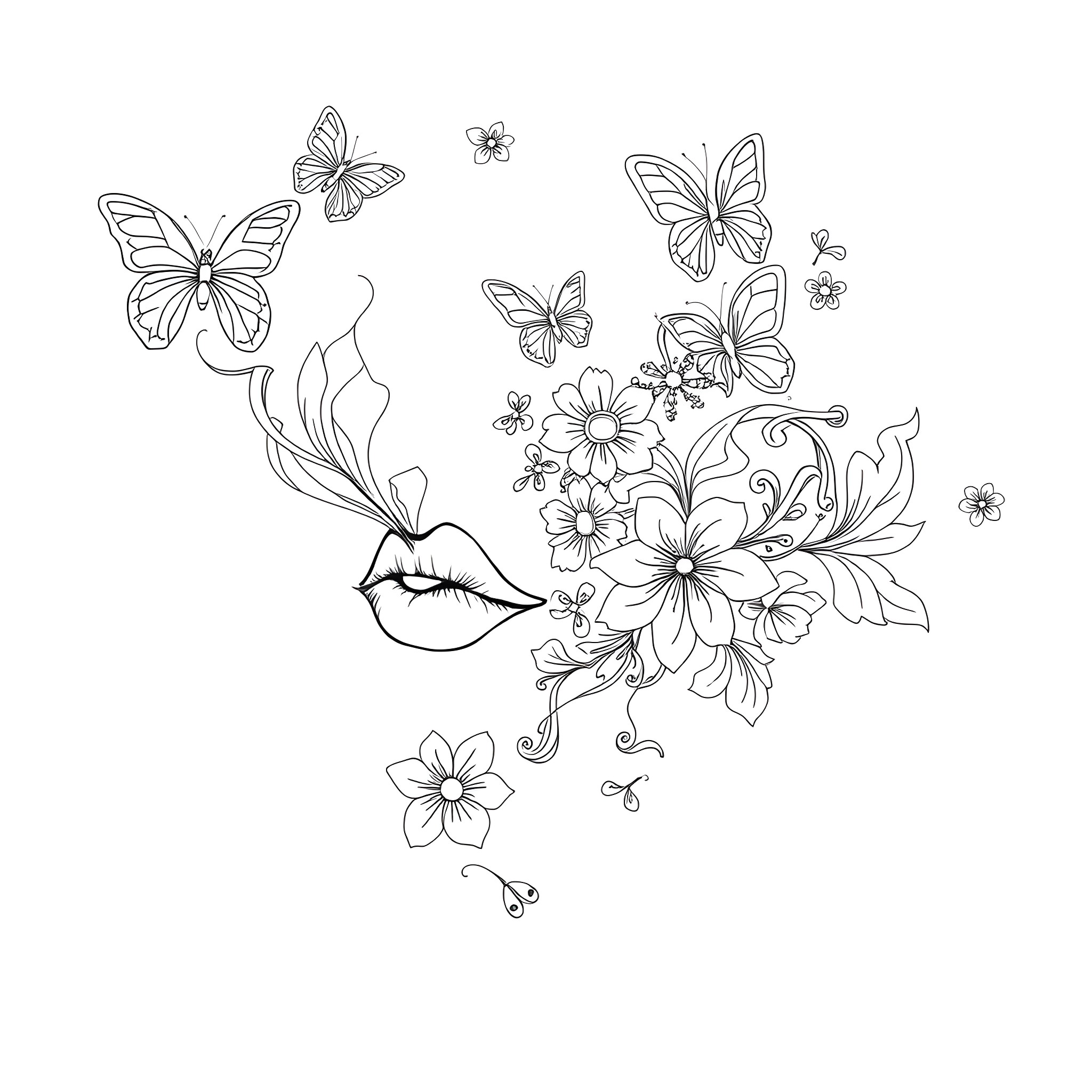 Best Lip Coloring Pages (Free Printable PDF)