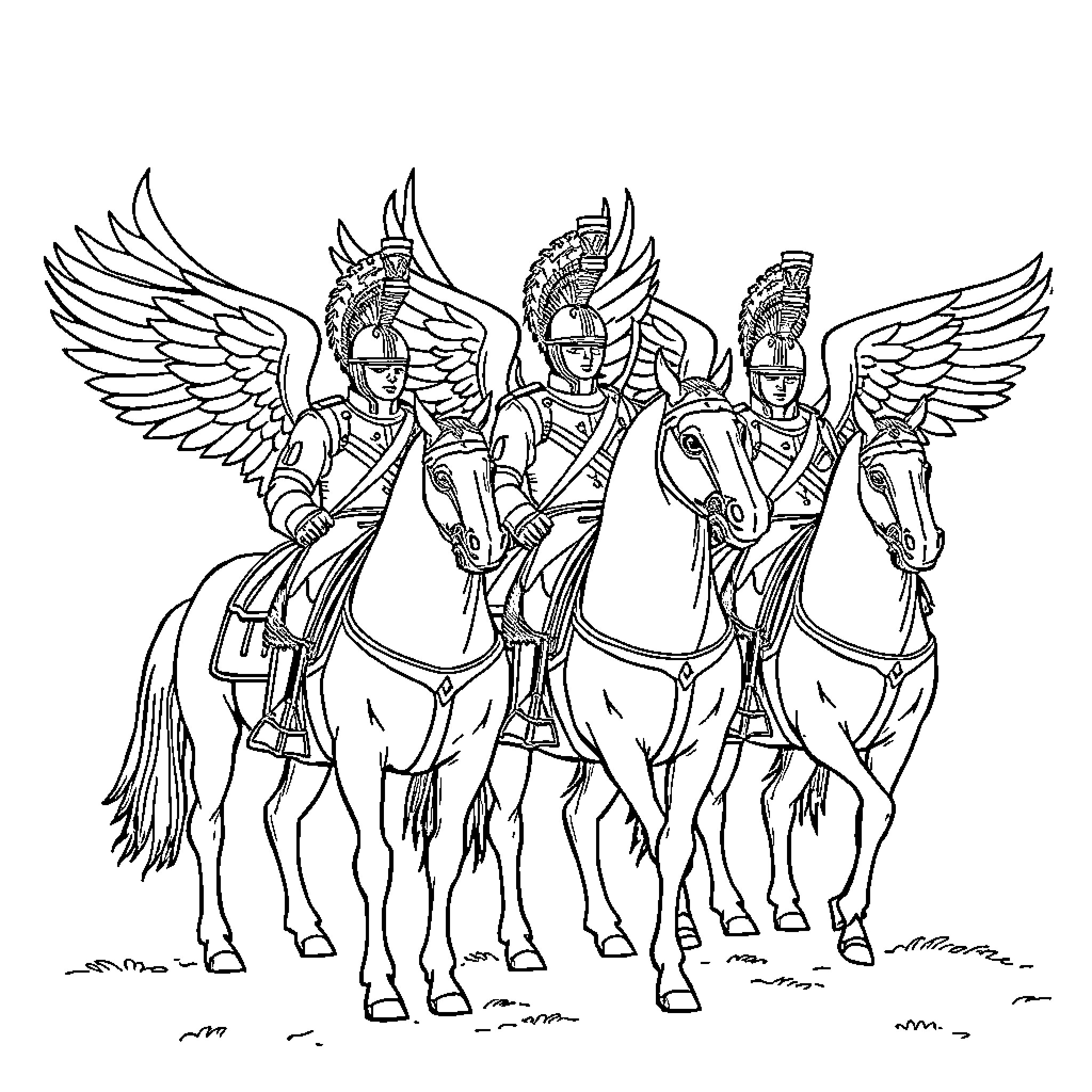 Best Winged Hussar Coloring Pages (Free Printable PDF)